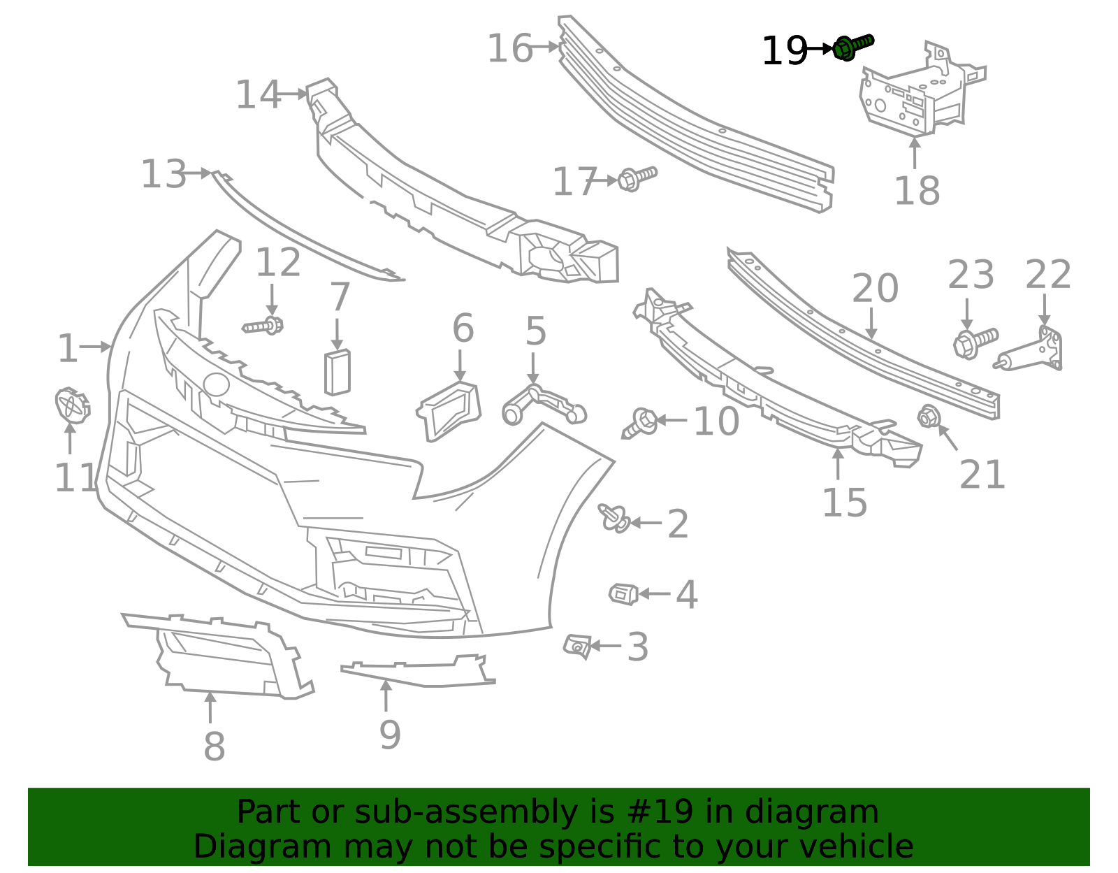 90119-A0397 - Bumper Impact Bar Bolt Longo Toyota Parts