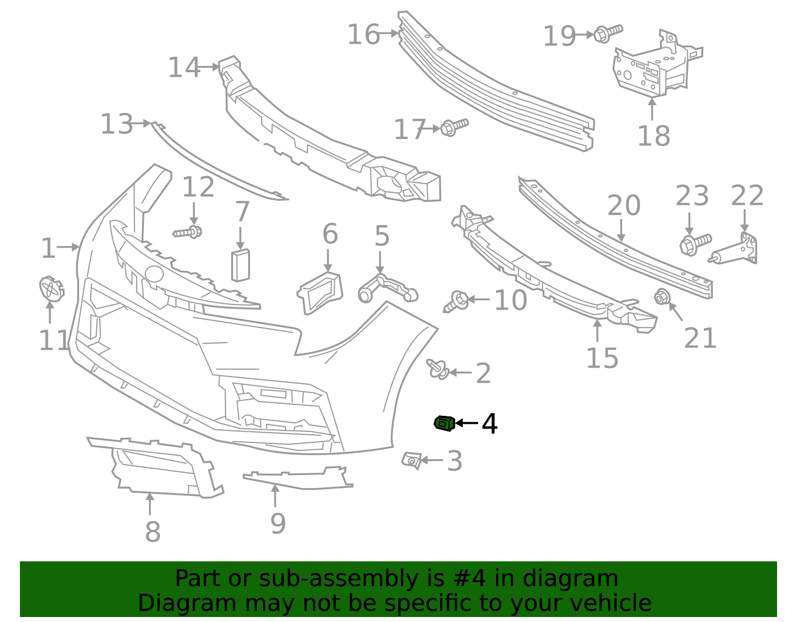 47749-02020 - Bumper Cover Fastener 2018-2025 Toyota | Longo Toyota Parts