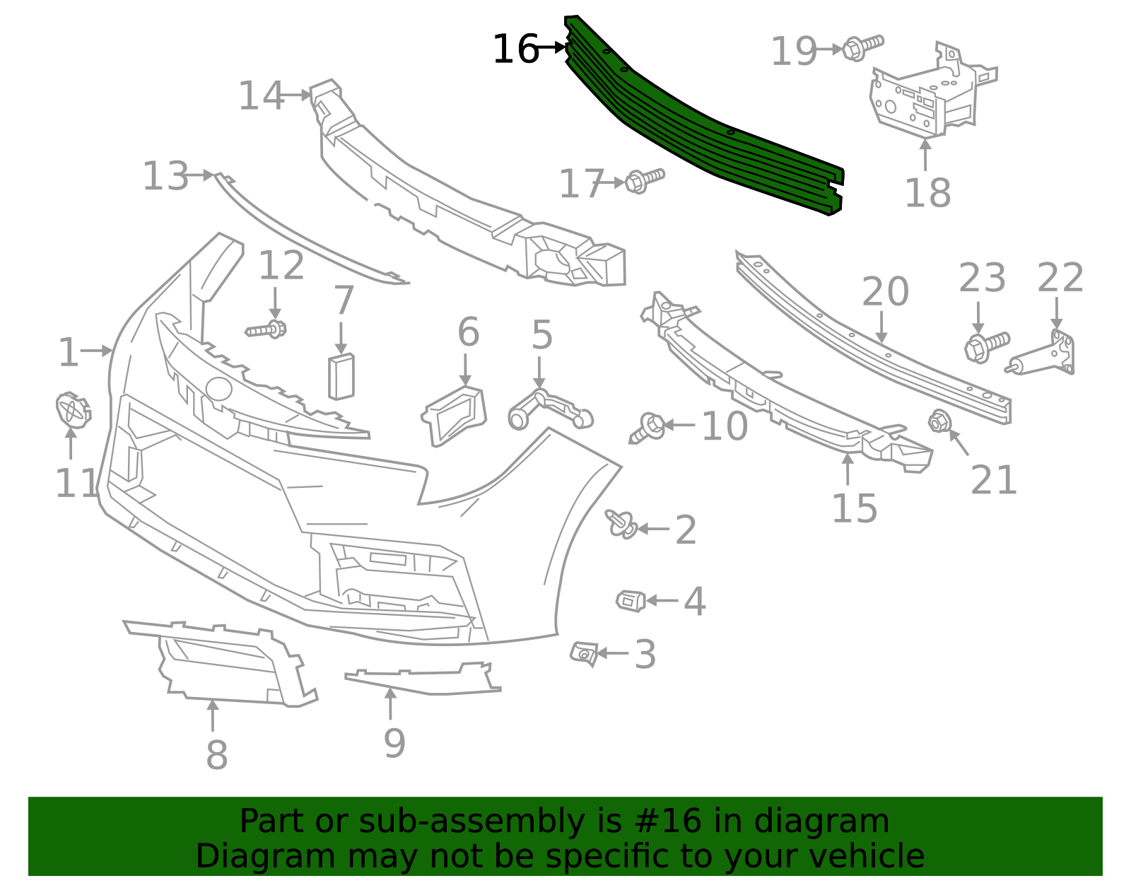 5213102270 - Impact Bar 2020-2025 Toyota Corolla | Toyota San Diego Parts
