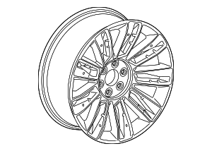 2015-2020 Cadillac 22x9 Aluminum Wheel 84588749 GM | GMPartsDirect.com