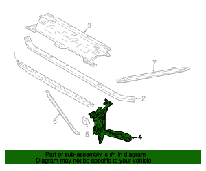 51-64-7-400-113 - 2018-2024 BMW - Vertical Support | Buy BMW Parts Now