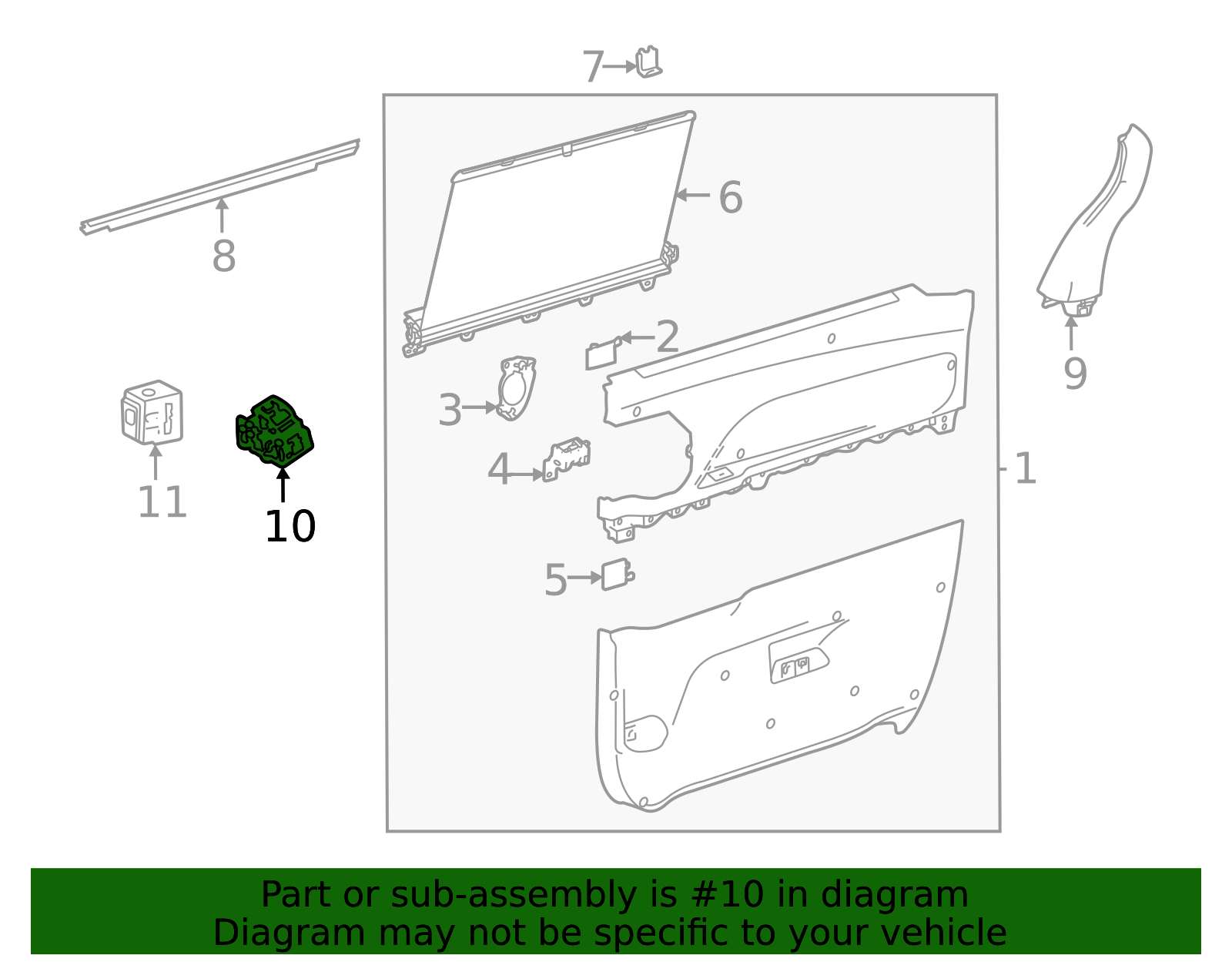 2020-2025 Toyota 2020-2024 Toyota - Window Switch 84810-0E110 | Sparks ...