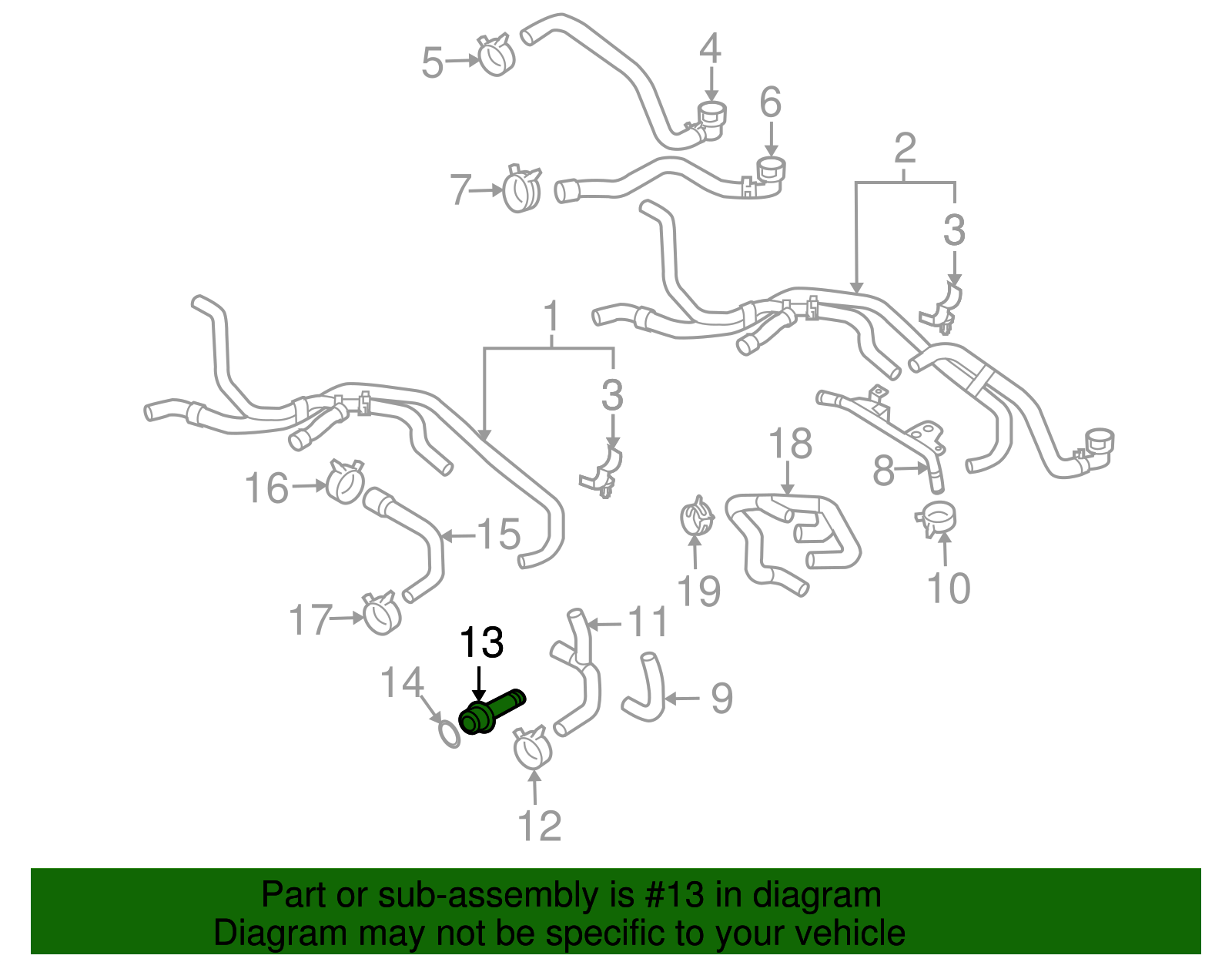 059-121-131-B - Connector Tube 2007-2018 Audi | Audi OEM Parts Guy