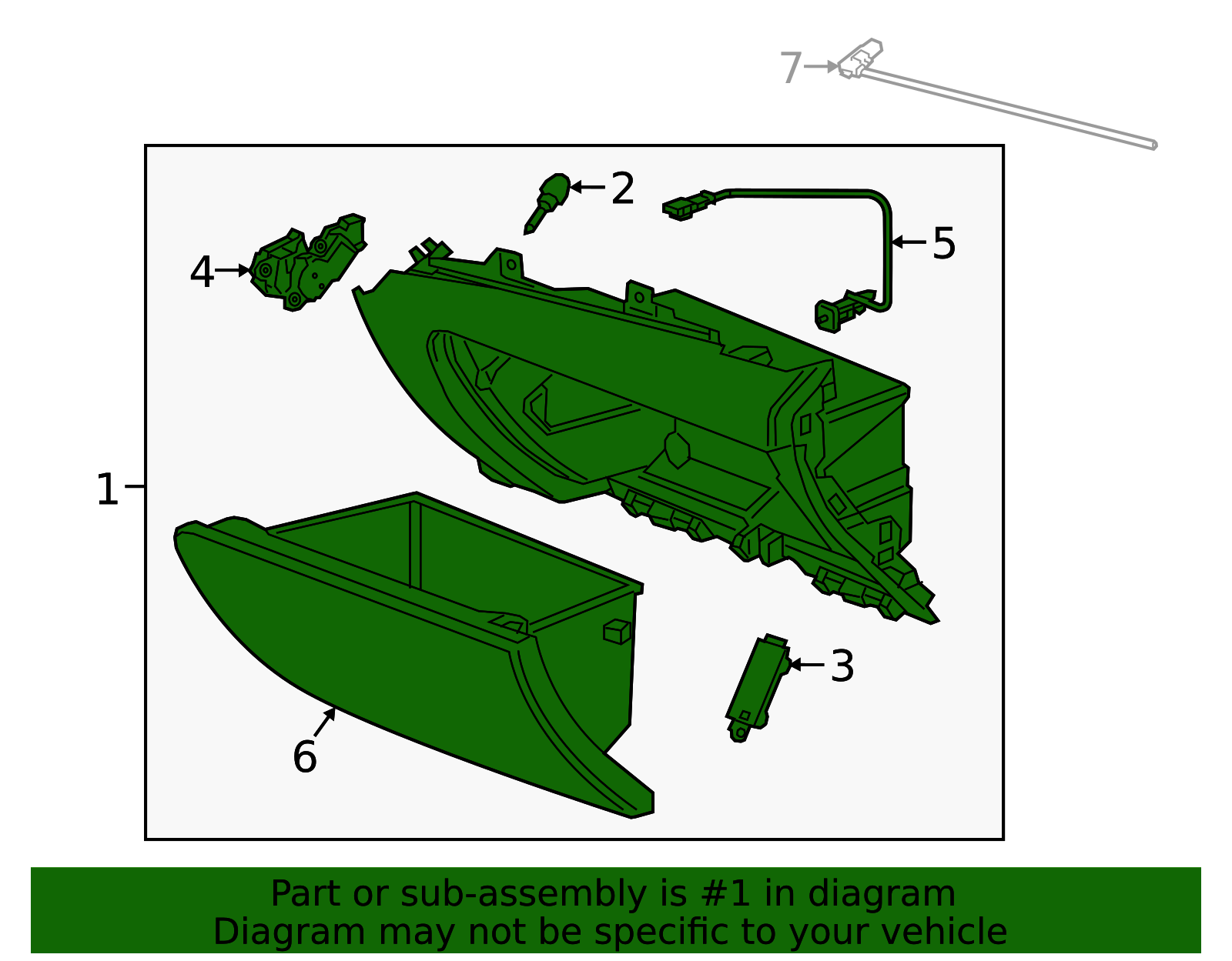 2023-2024 Chevrolet Blazer Glove Box Assembly 84988047 | GM Parts Center