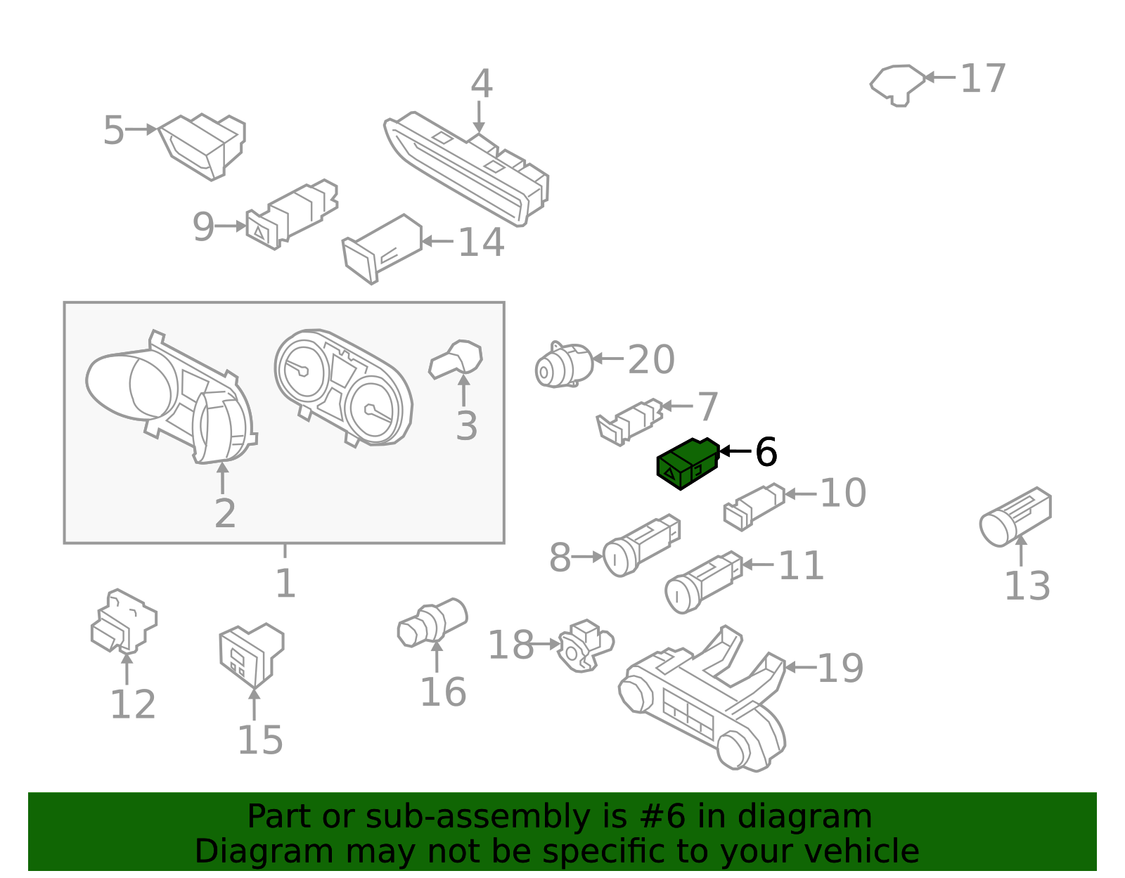 93790-2SBA0 - High-Quality Hazard Warning Switch for 2014-2015 Hyundai ...