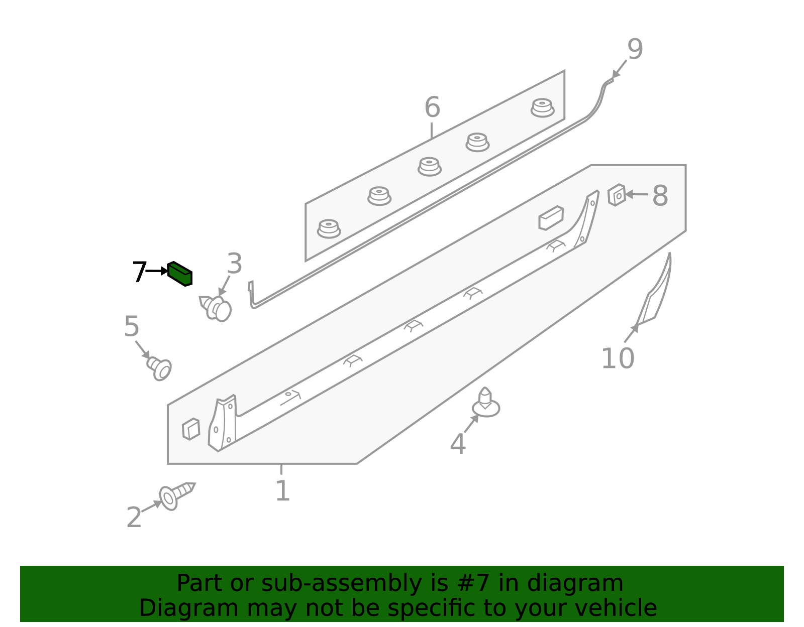 2009-2025 Nissan Fender Liner Adjust Nut 01241-00273 | TascaParts.com