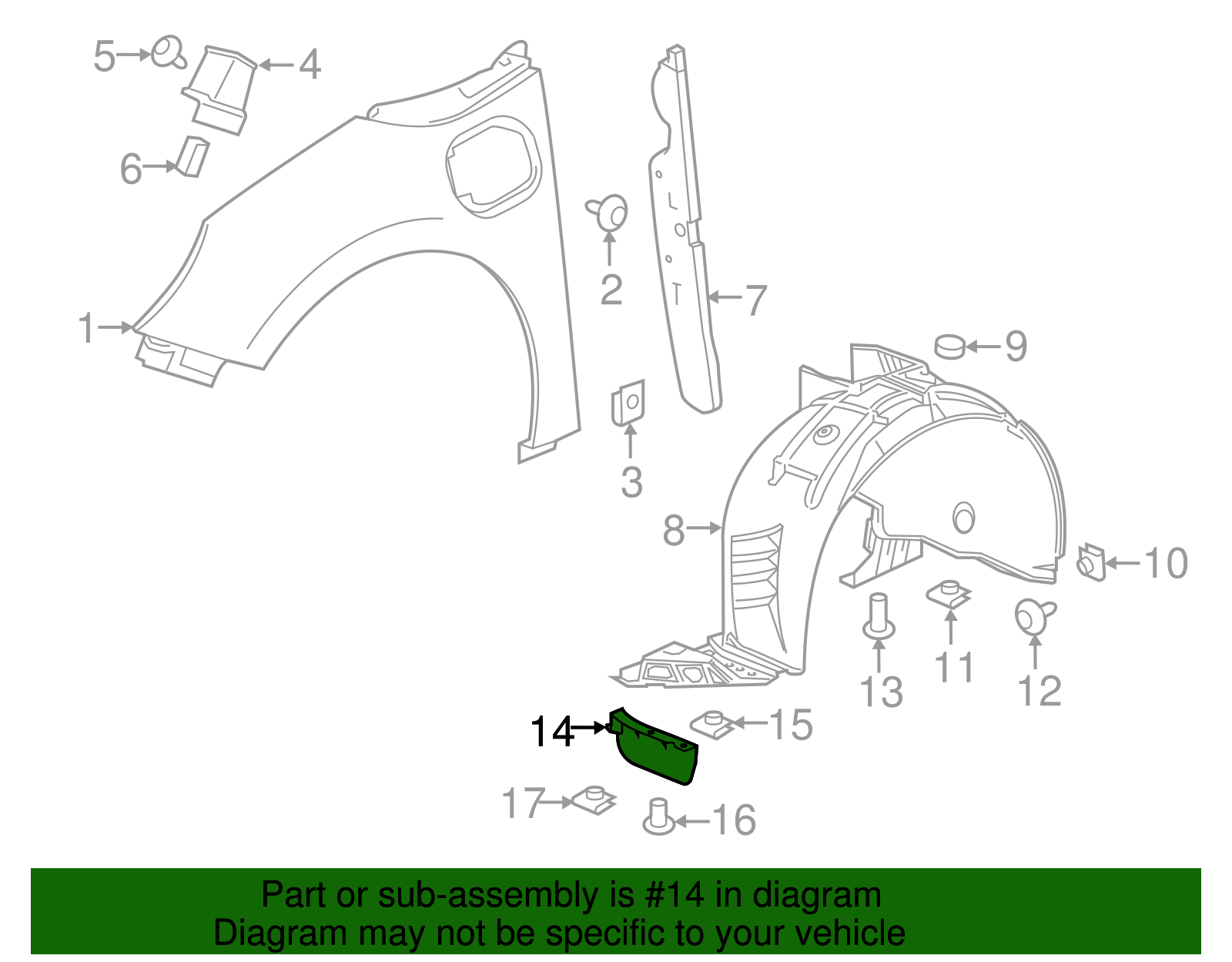 84075111 - 2016-2019 Chevrolet Volt - Front Driver Side Tire Front Air ...