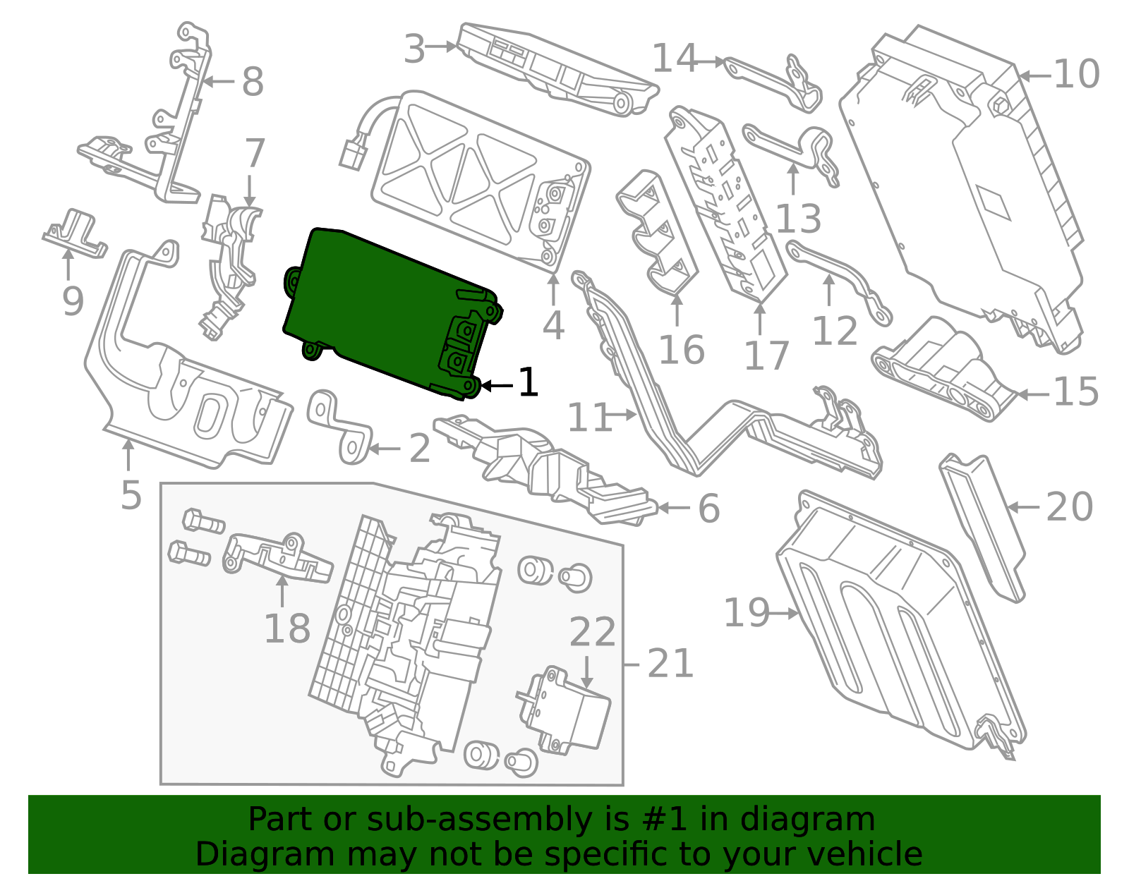 OEM 2012-2015 Honda Civic Hybrid Voltage Converter 1C800-RW0-003 ...