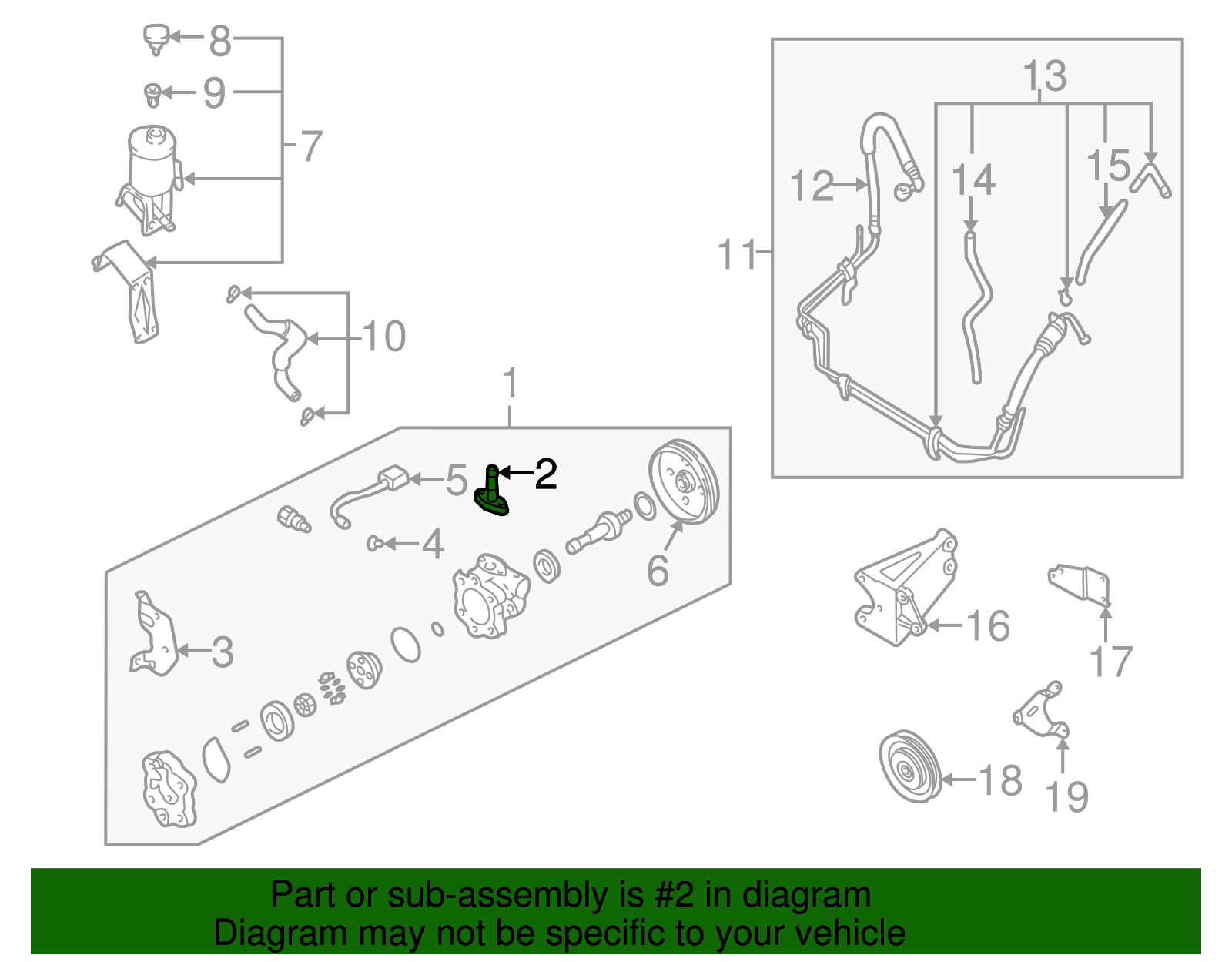 1999-2004 Nissan Power Steering Pump Connector 49161-4S100 | Nissan ...