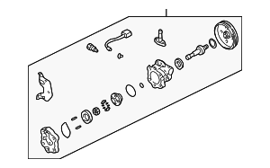 1998-2004 Nissan Power Steering Pump 49110-VN11A | TascaParts.com