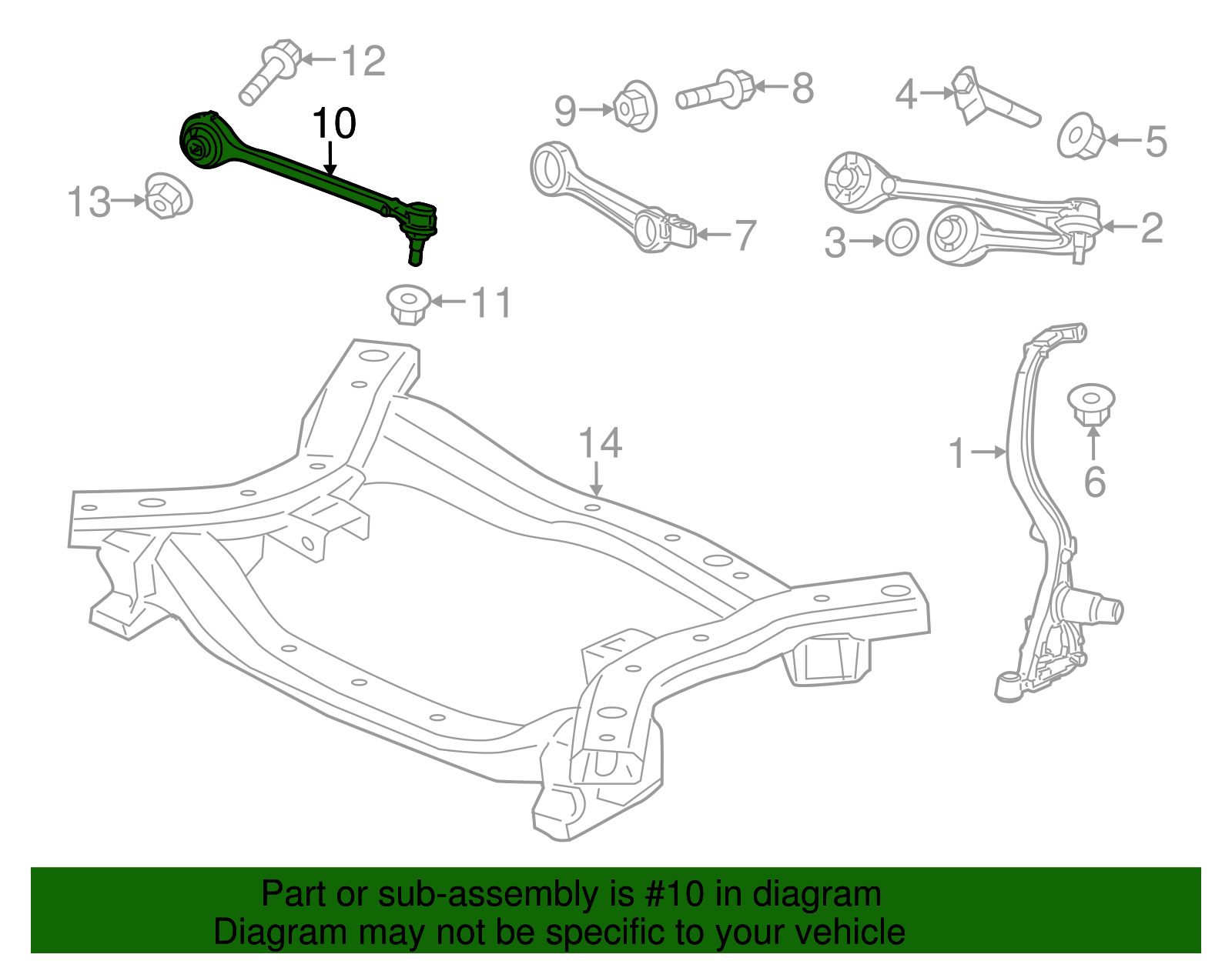 2011-2023 Mopar Tension Strut 04670508AG | Mopar Parts Canada