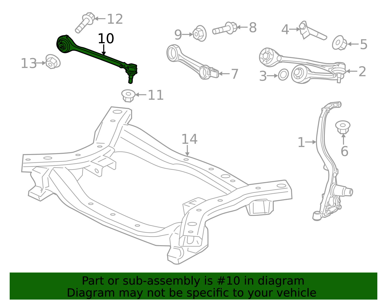 2011-2023 Mopar Tension Strut, Right 05168652AD | Mopar Parts Canada
