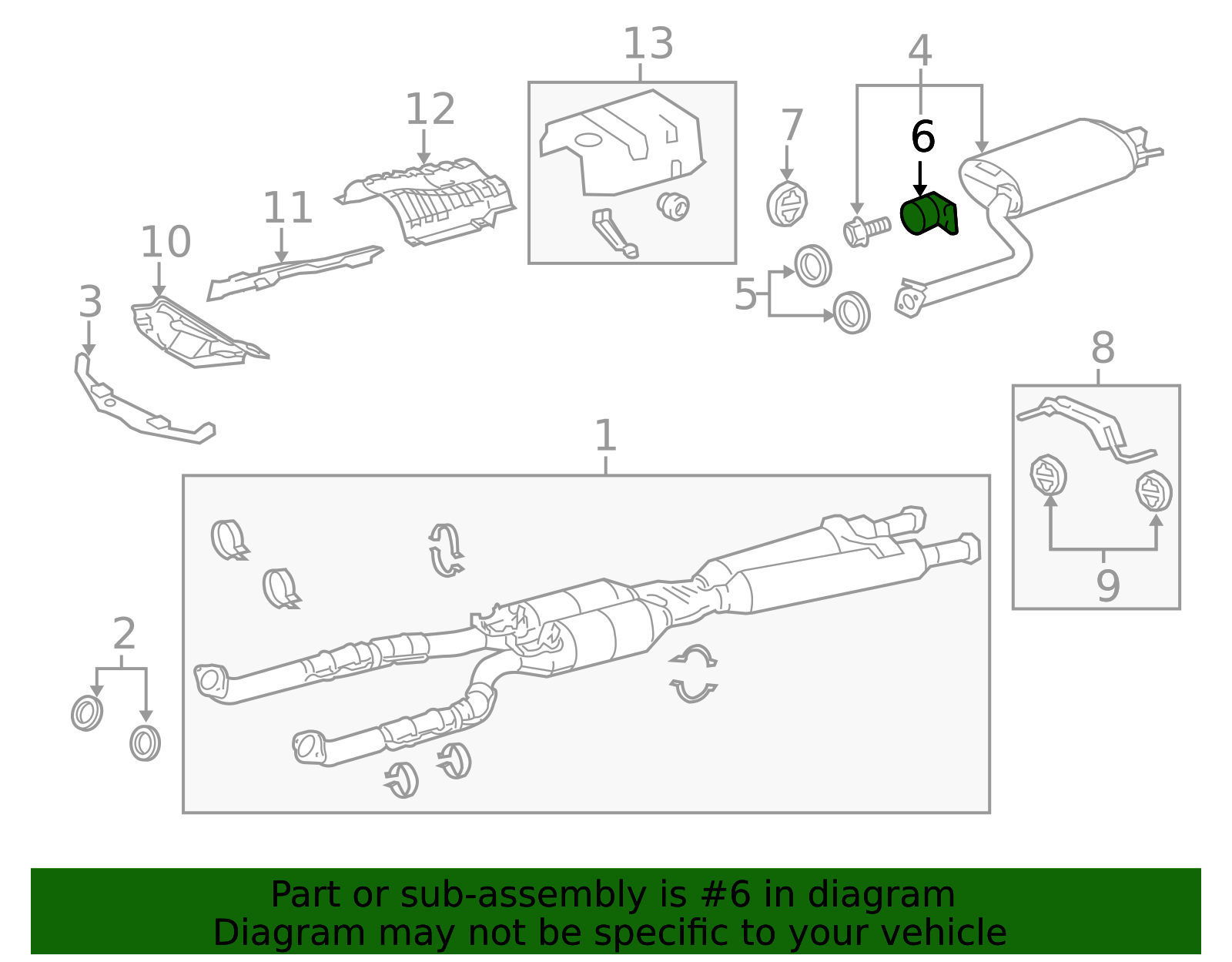 17581-46130 - High-Quality Exhaust Muffler Bracket Insulator for ...