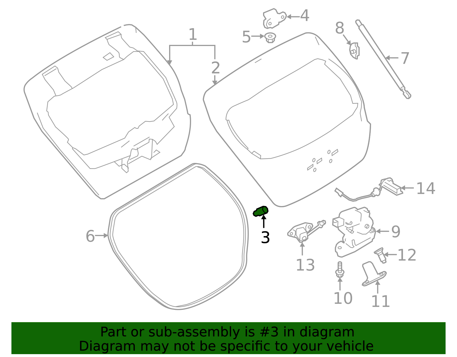 2010-2025 Nissan Door Shell Bumper 80896-1FA0A | TascaParts.com