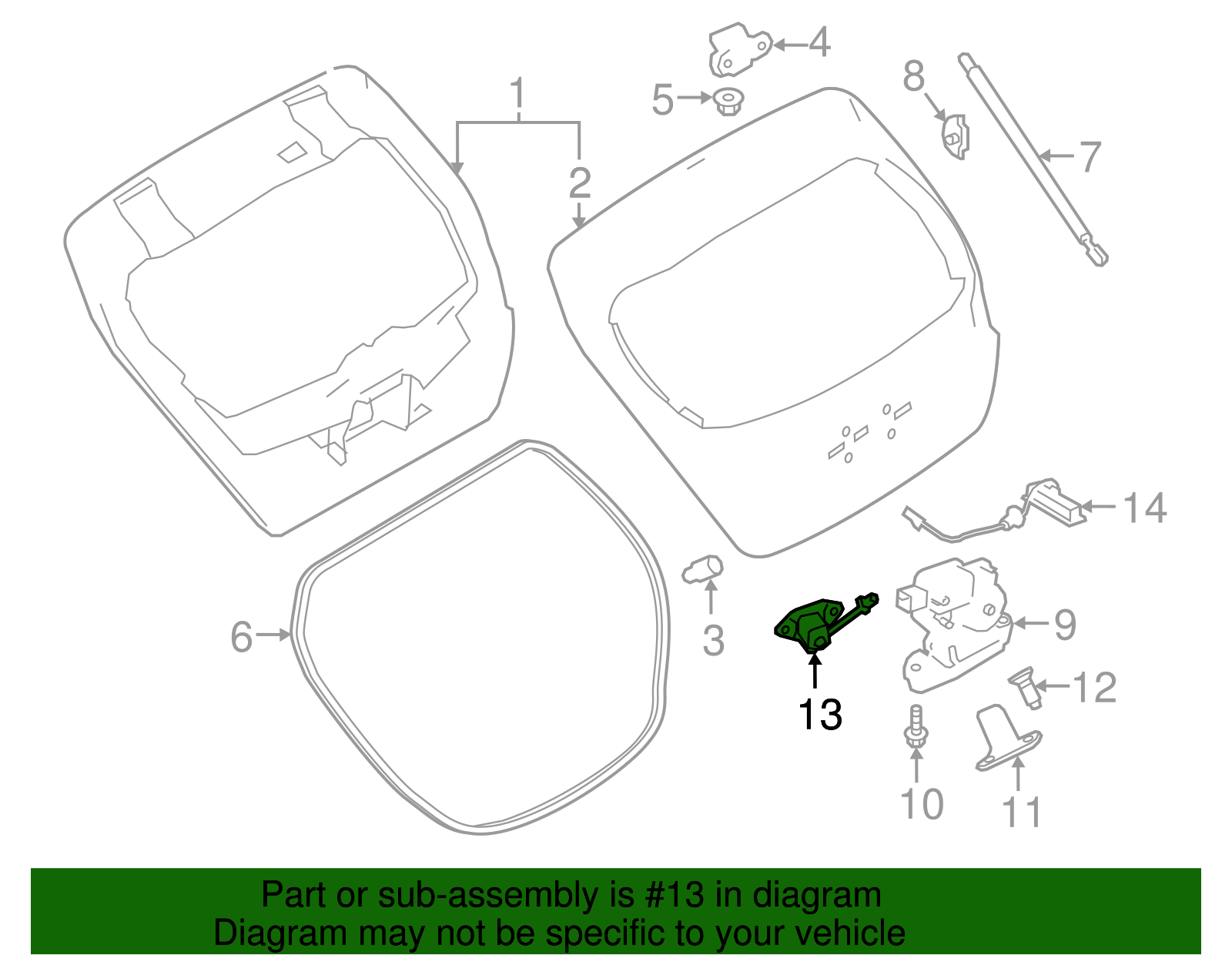 2019-2022 Nissan LEAF Rear Camera 28442-5SA1C | OEM Parts Online
