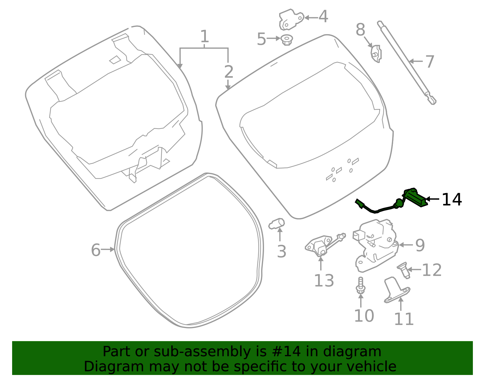 25380-5SA0A - Lock Switch 2018-2025 Nissan LEAF | Official Nissan Parts ...