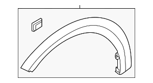 87711-G5000 - Upper Molding 2017-2022 Kia | Kia.Parts Store