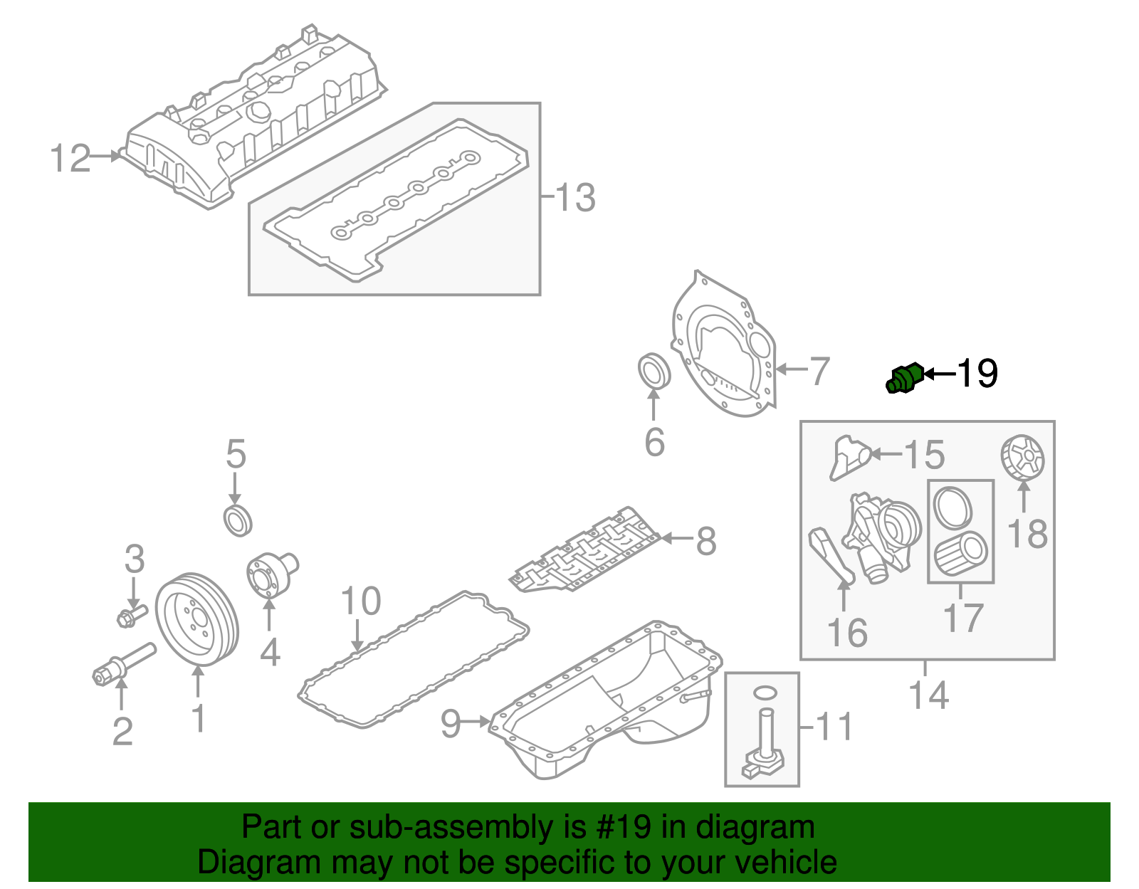 Genuine Engine Oil Pressure Switch for 2007-2013 BMW | OEM Part# 12-61 ...