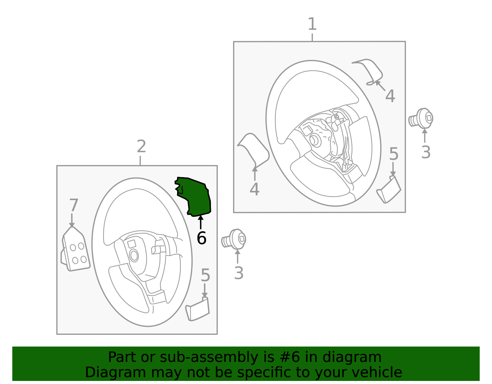 2009-2017 Volkswagen Control Switch 3C8-998-537-B | OEM Parts Online
