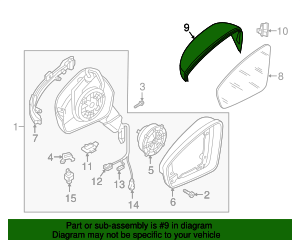 2018-2024 Volkswagen Tiguan Mirror Cover 5NN-857-537-GRU | OEM Parts Online
