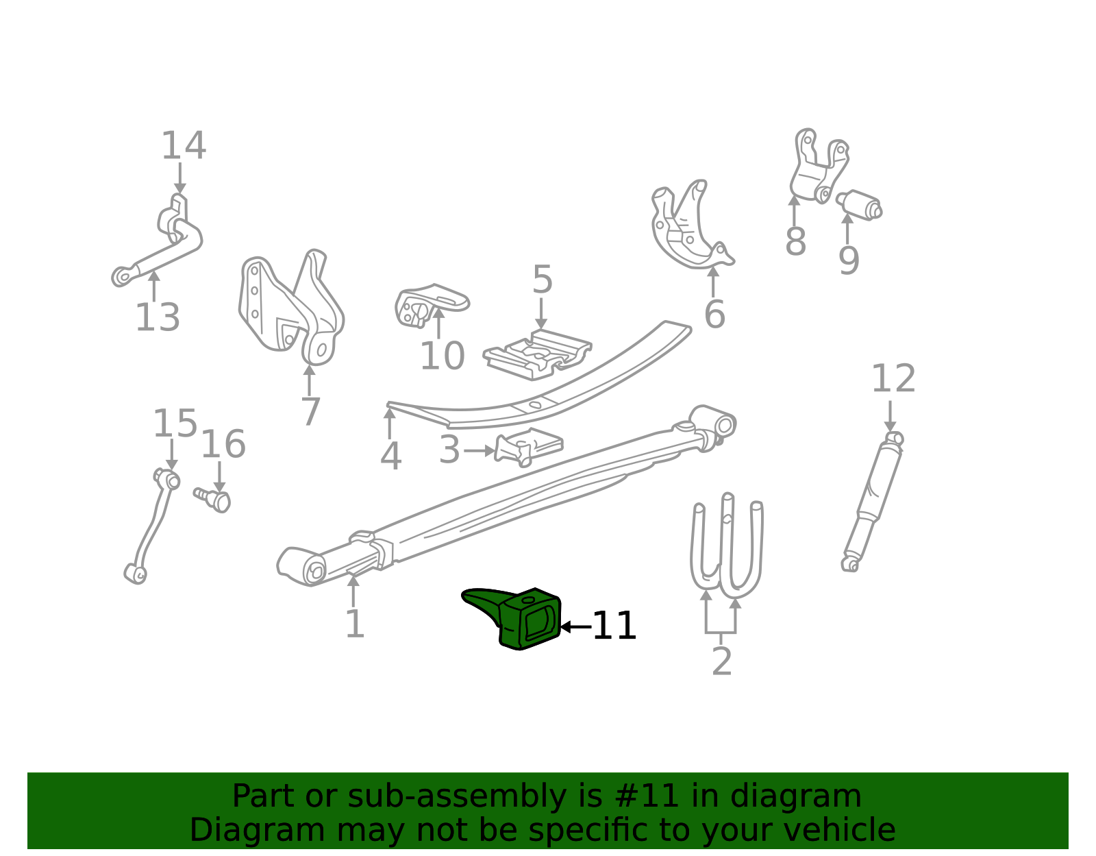 1999-2007 Ford Leaf Spring Spacer F81Z-5598-EA | OEM Parts Online