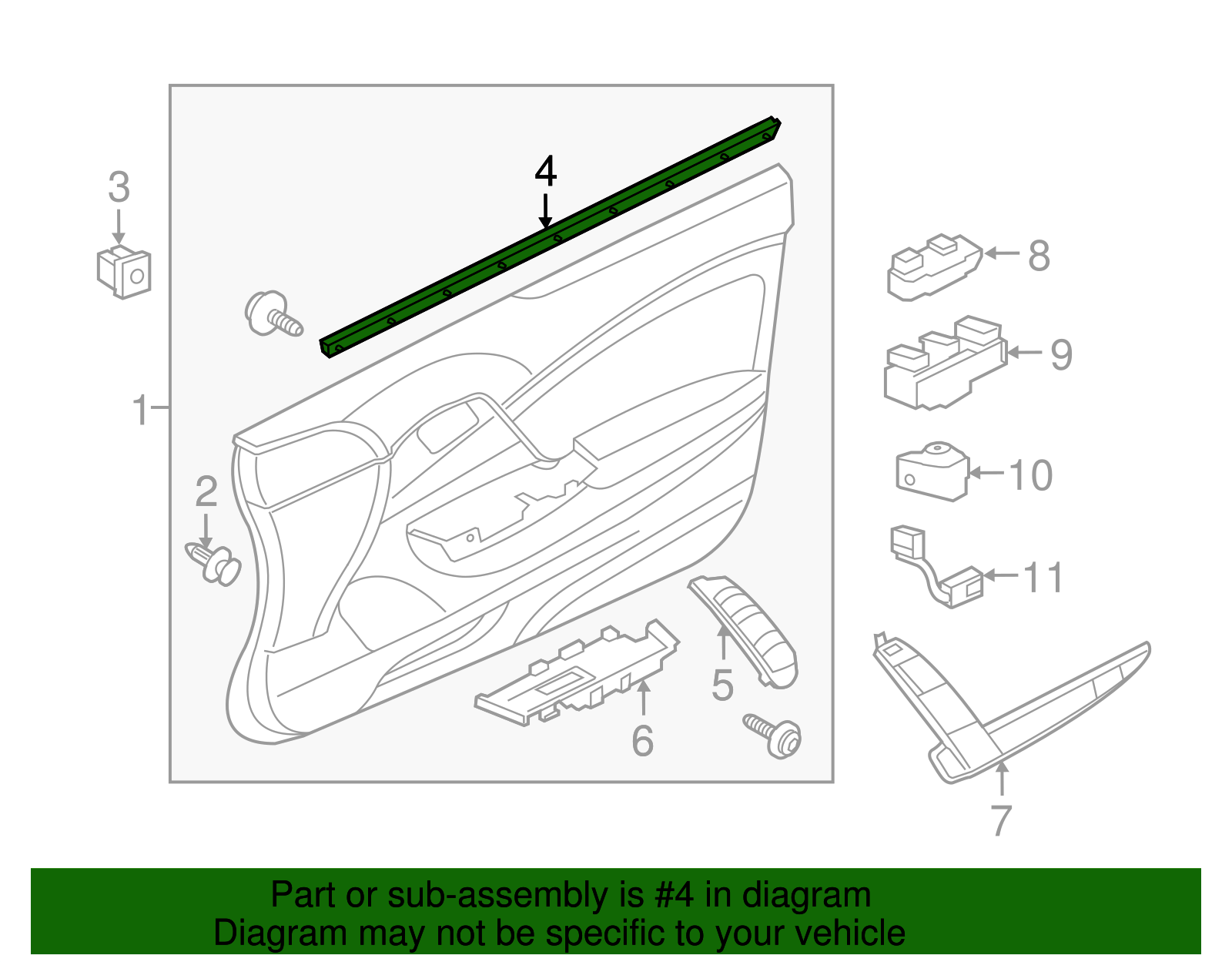 83552-TS8-A01 - 2013-2015 Honda Civic - Weatherstrip Assembly L Front ...