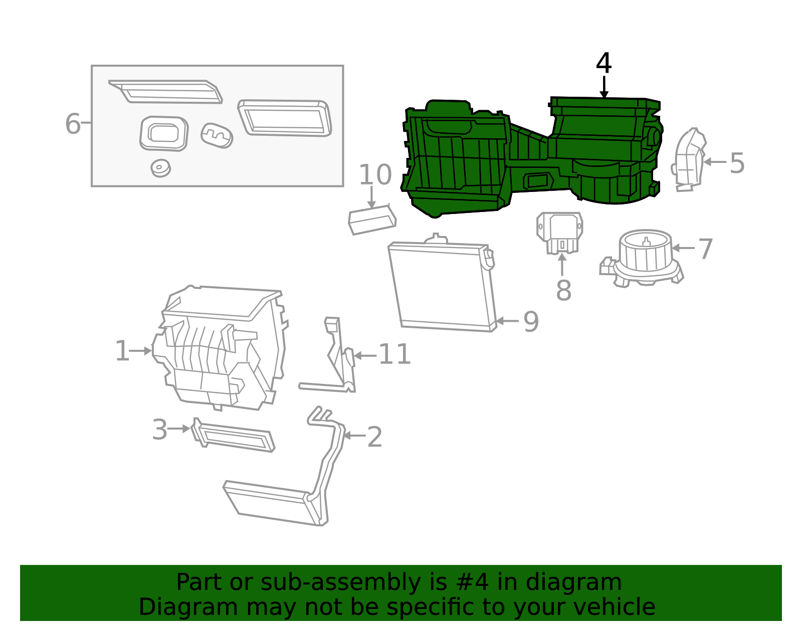 Blower Case 68089569AA | Mopar Parts Canada