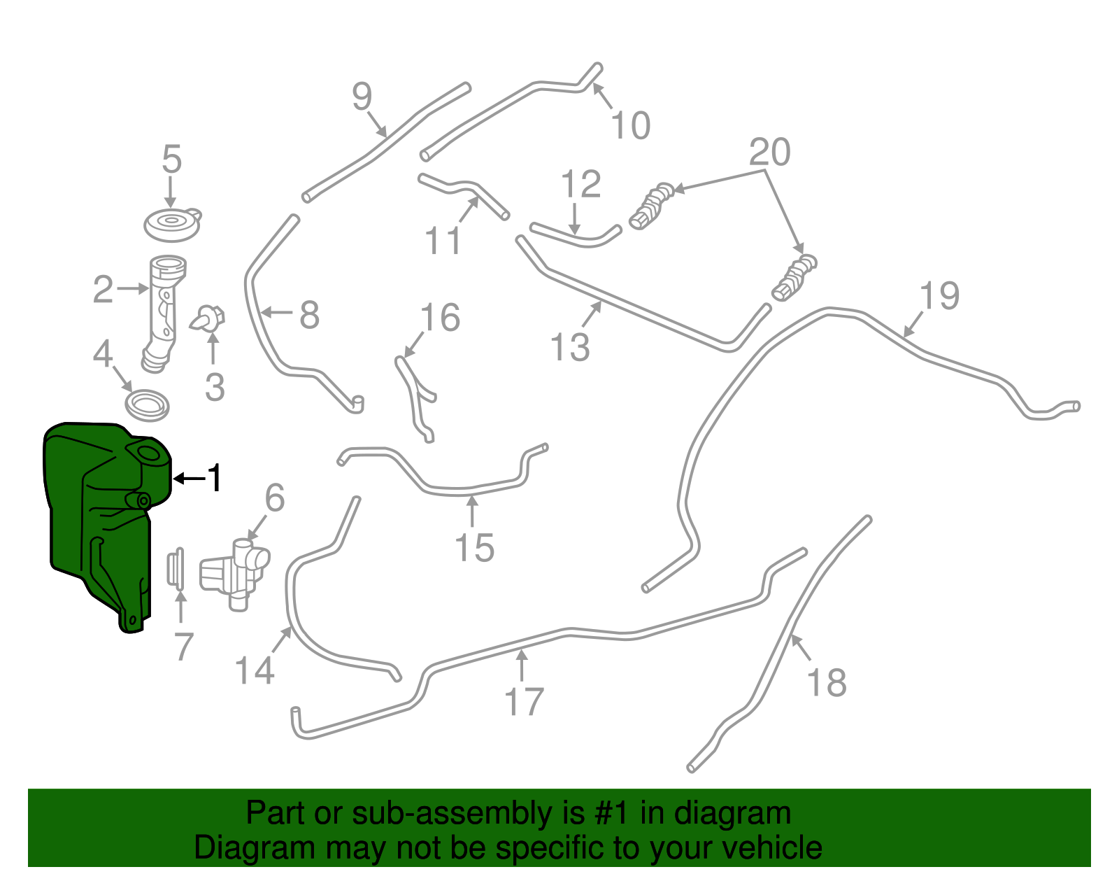 76841-T7W-A11 - 2016-2022 Honda HR-V - Tank Washer (2.5L) | Honda Car ...