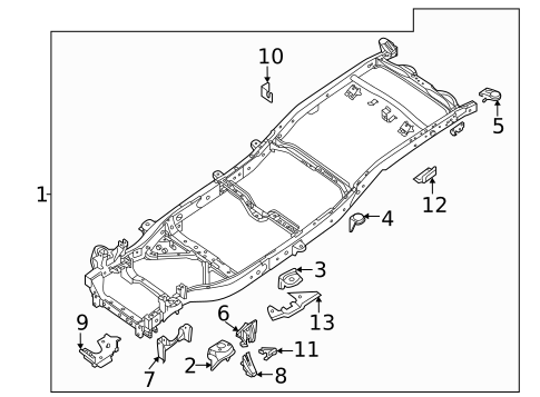 Frame & Components for 2023 Nissan Frontier | My Nissan Part