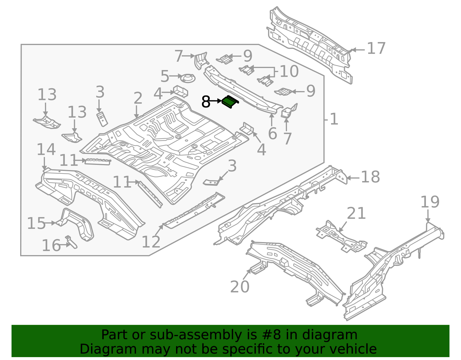 65657-Q5000 - Rear Cross-Member Front Bracket Kia.Parts Store