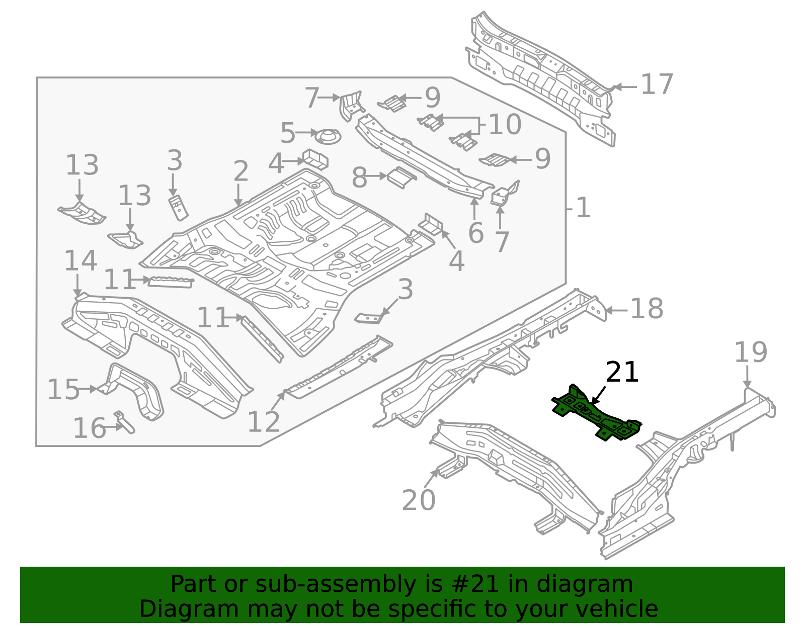 2021-2025 Kia Seltos | Front Mount Bracket | 64577-Q5000 | Kia Auto Parts