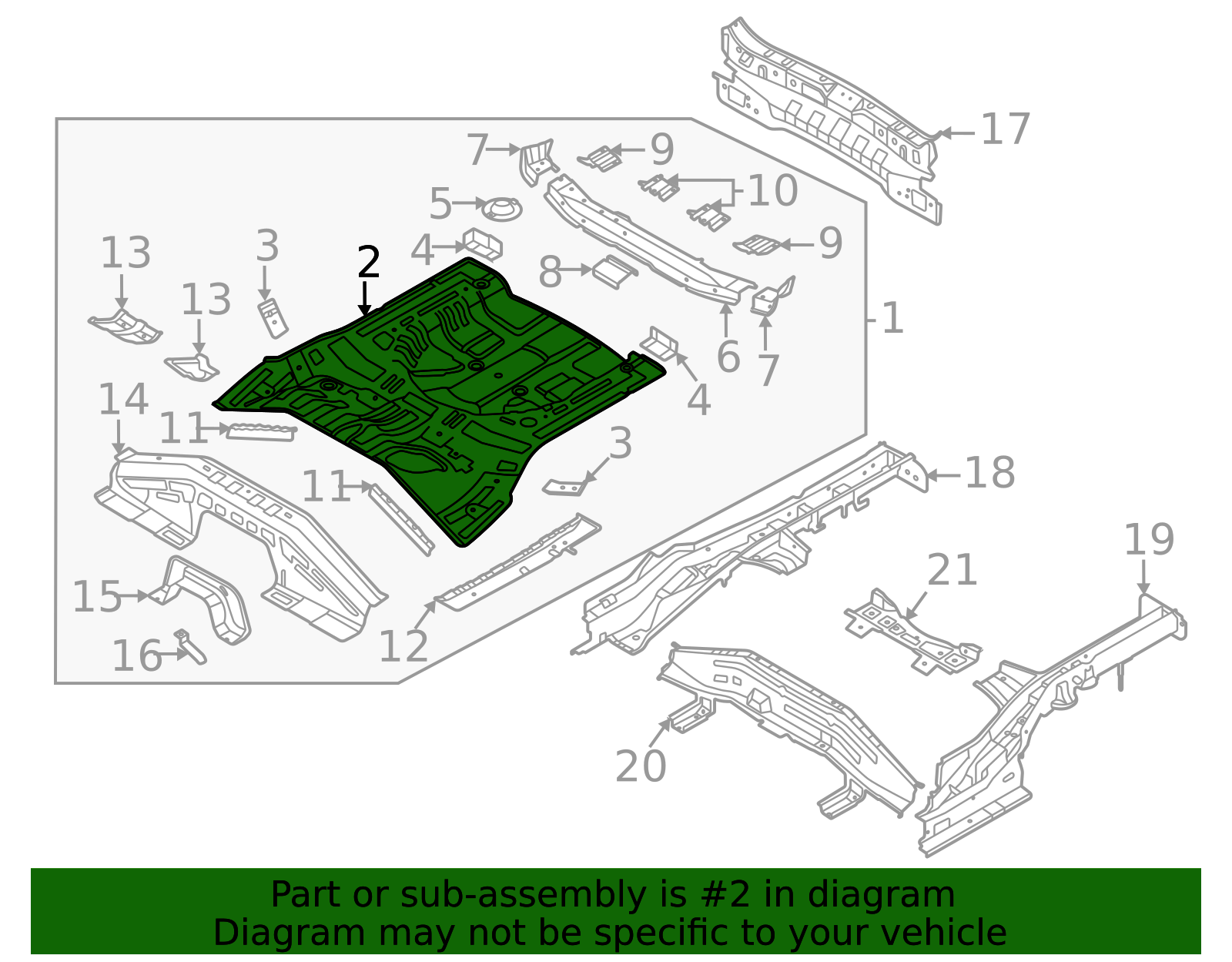 65511-Q5000 - Floor Pan 2021-2025 Kia Seltos | Kia.Parts Store