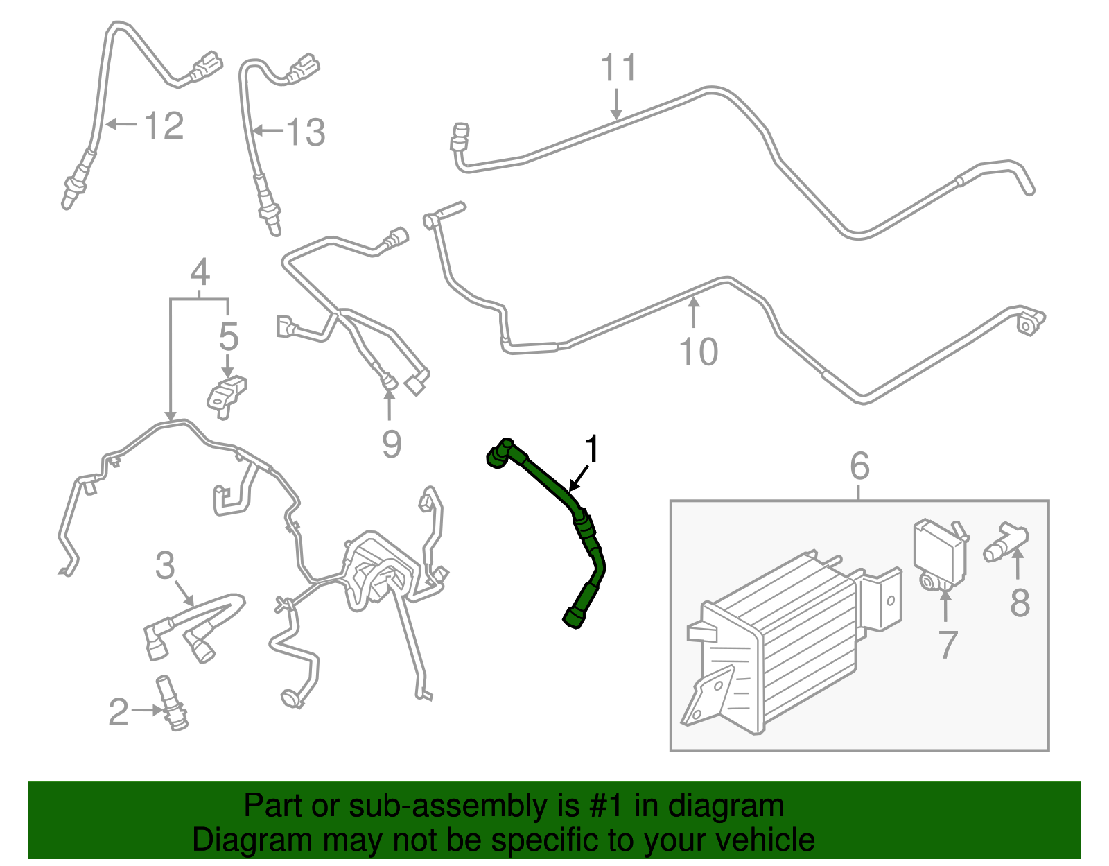 2015-2017 Ford F-150 Crankcase Tube FL3Z-6758-D | Varsity Ford
