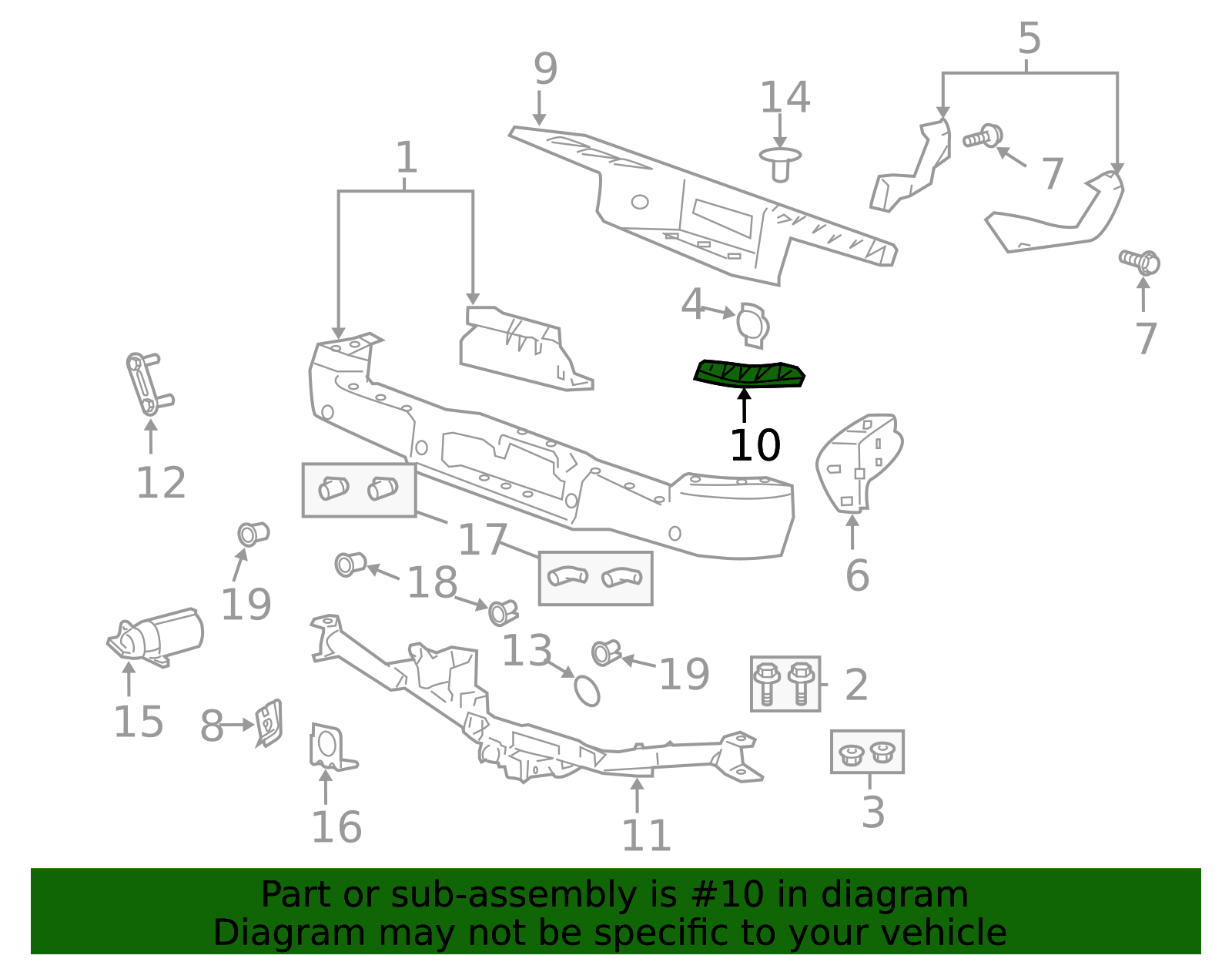 2004-2009 Ford F-150 Bumper Step Pad 5L3Z-17B807-AB | OEM Parts Online
