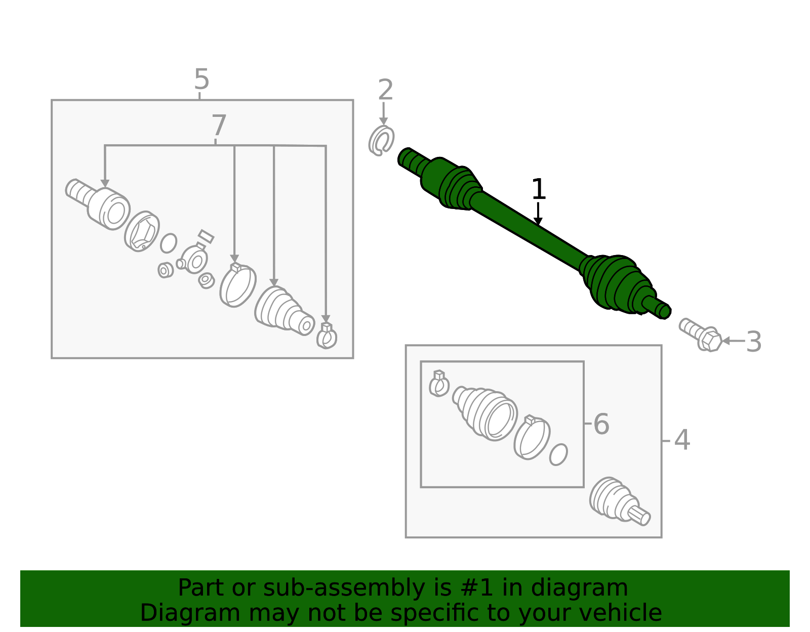 5Q6-407-272-R - Axle Assembly 2005-2019 Volkswagen | Volkswagen Parts ...