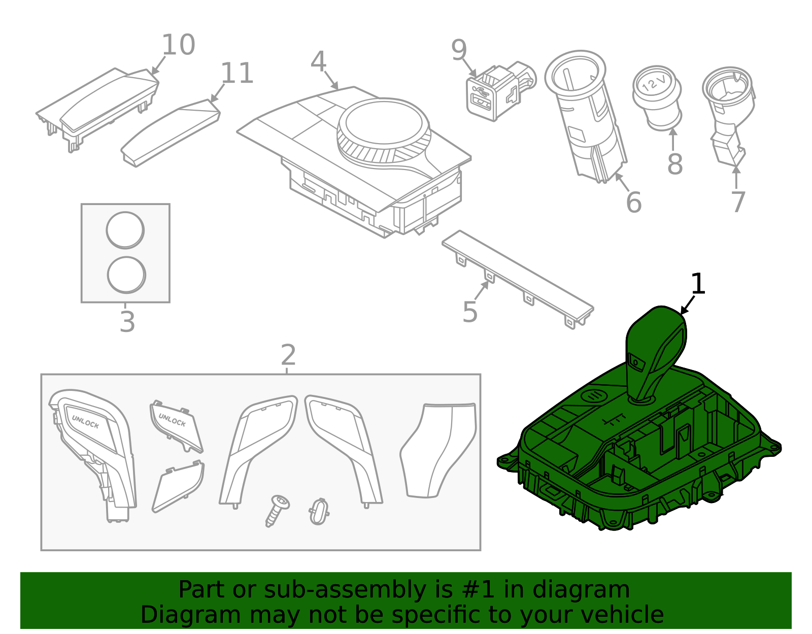 61315a7dfe4 - 2019-2025 BMW Gear Shift Assembly (61-31-5-A7D-FE4) | BMW ...