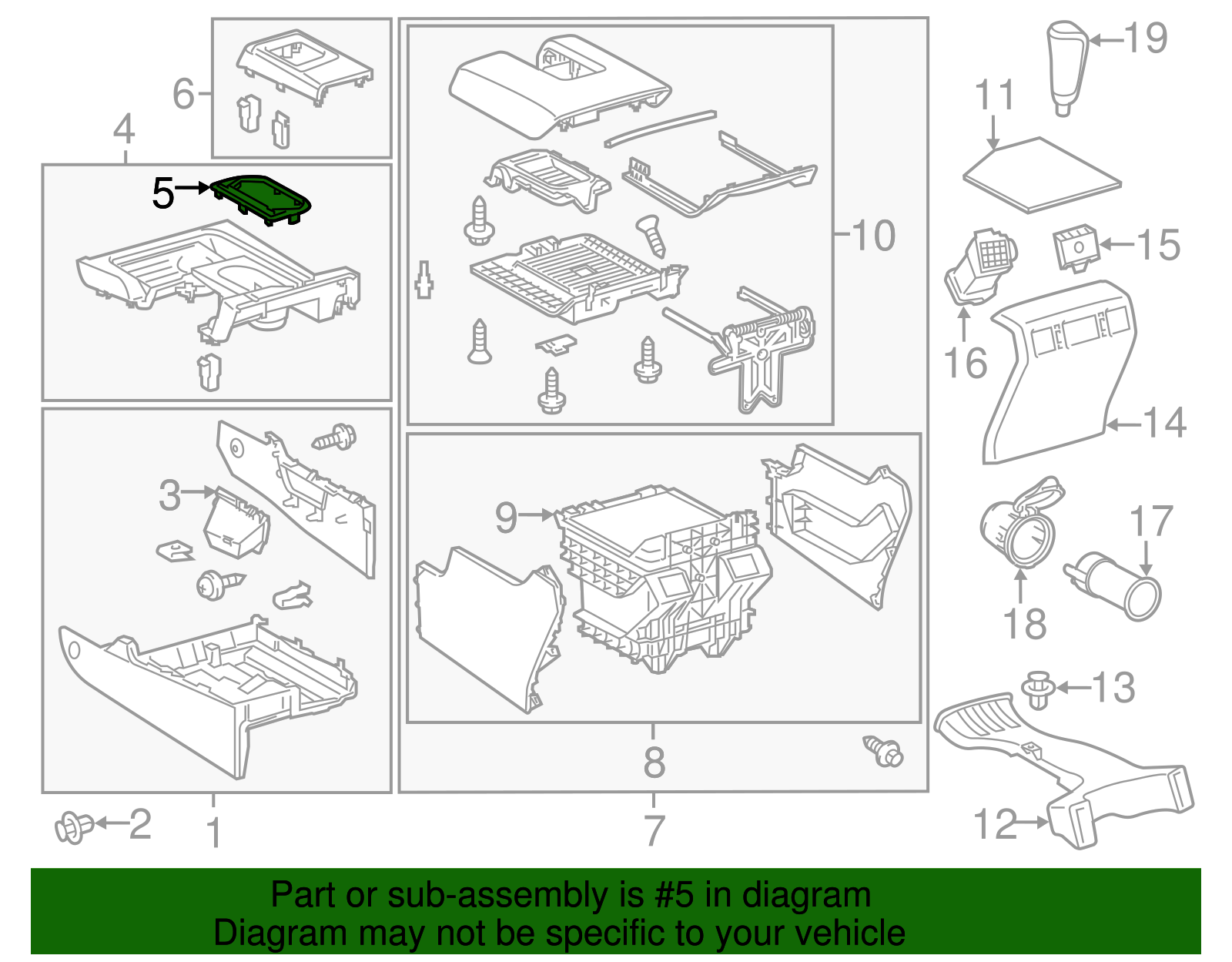 2018-2021 Toyota Tundra Trim Bezel 58833-0C060 | Toyota Parts Center