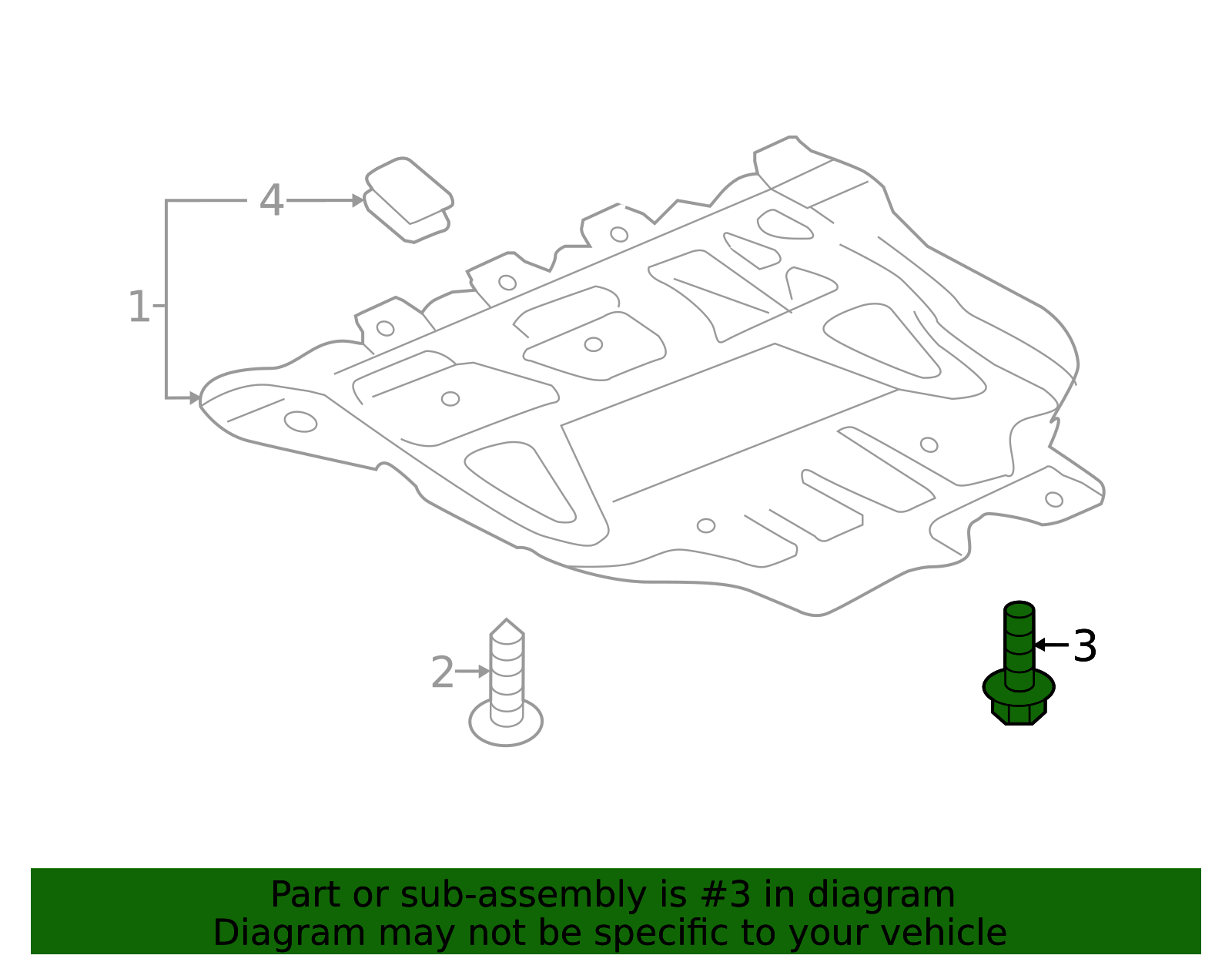 Genuine Audi WHT-000-729-A | Splash Shield Rear Bolt | FREE Shipping on ...