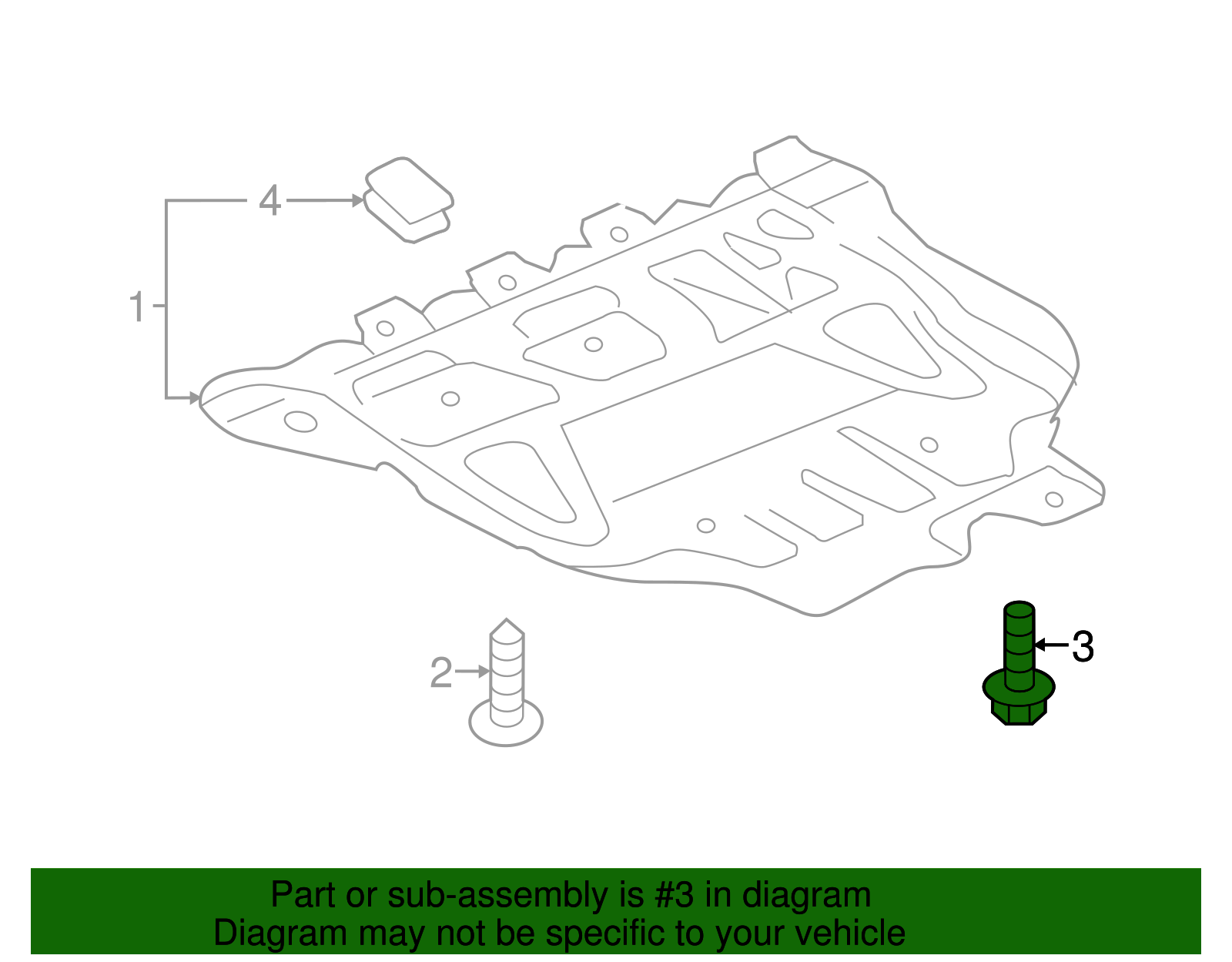 2008-2025 Audi Splash Shield Rear Bolt WHT-000-729-A | TascaParts.com