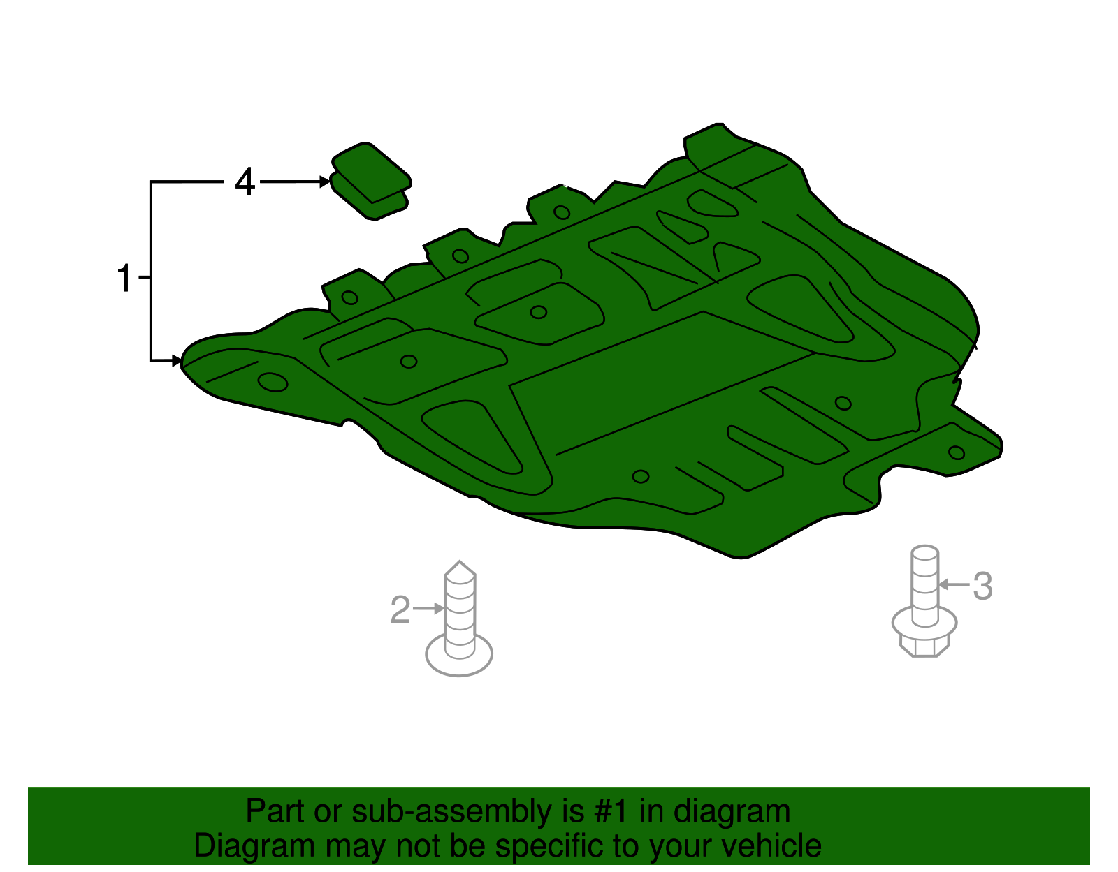 5Q0-825-236-N - Audi Splash Shield 2015-2016 Audi | Performance Auto Parts