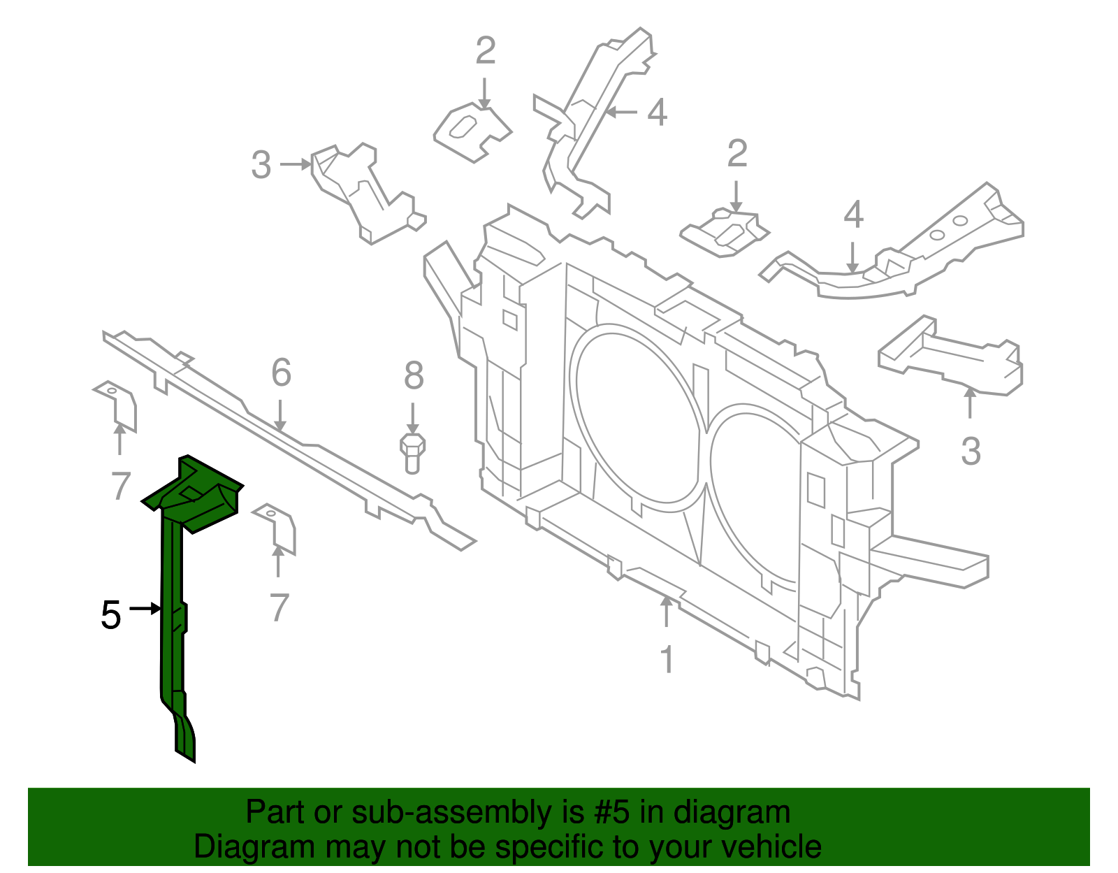 2009-2017 Infiniti Center Support 62550-1CA0A | Faulkner Infiniti of ...