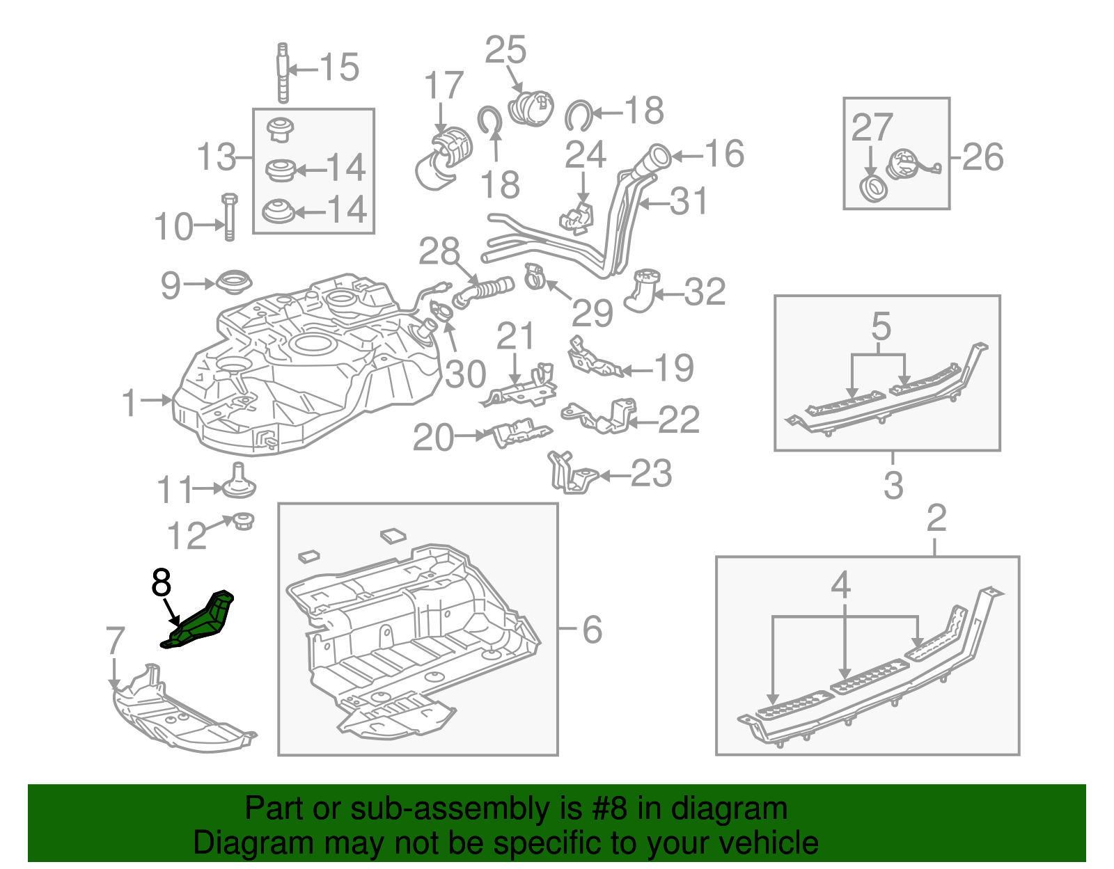 2004-2010 Toyota Highlander 2004-2010 Toyota Highlander - Fuel Tank ...