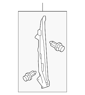 74155-TP6-A00 - 2010-2015 Honda - Enclosure L Front Fender | Genuine ...