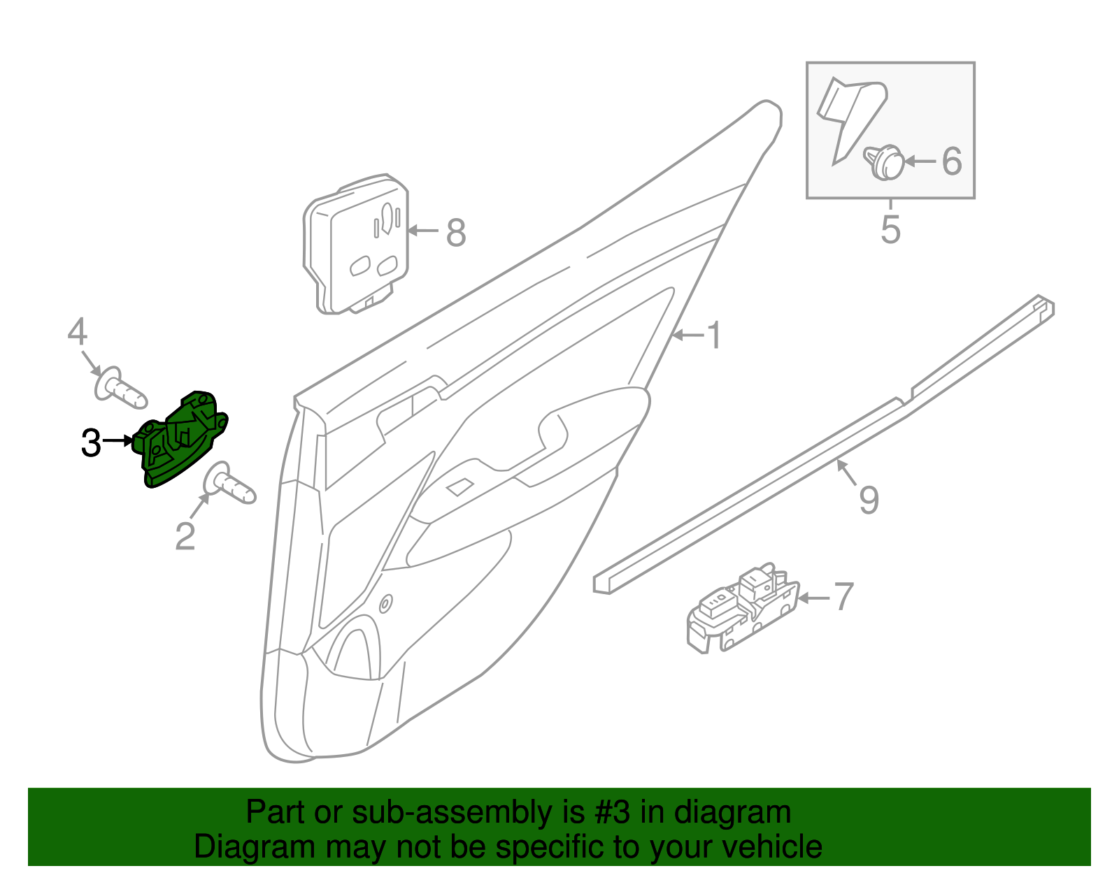 82620-F2000 - 2017-2020 Hyundai Elantra - Handle, Inside | Hyundai ...