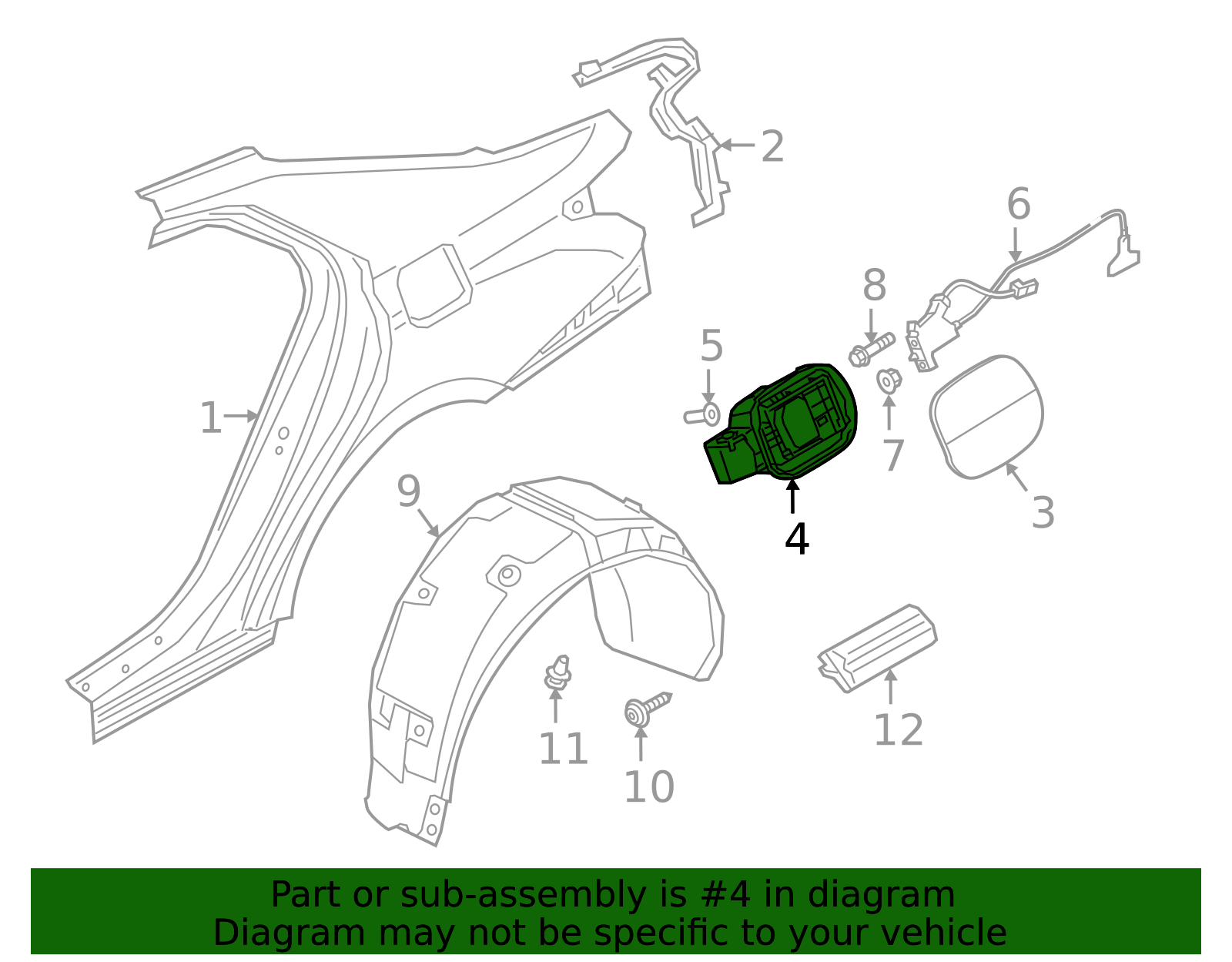 81595-D2000 - High-Quality Fuel Filler Housing for 2017-2018 Genesis ...