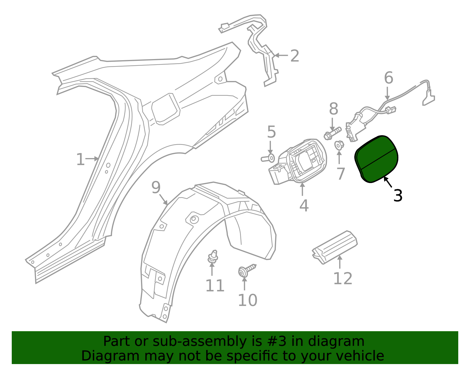 2017-2022 Genesis G90 Fuel Door 69510-D2000 | MotorMotor
