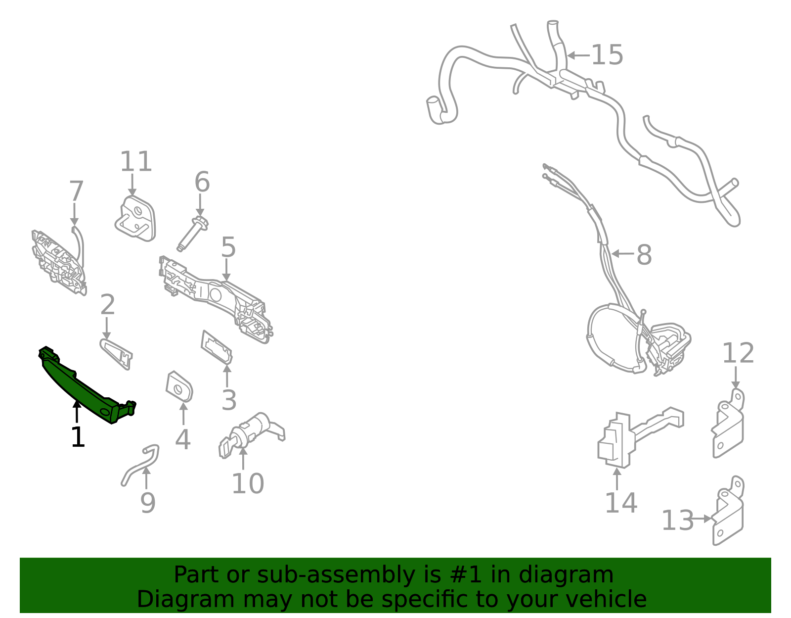2016-2019 Nissan Sentra Handle, Outside 80640-9AN0A | OEM Parts Online