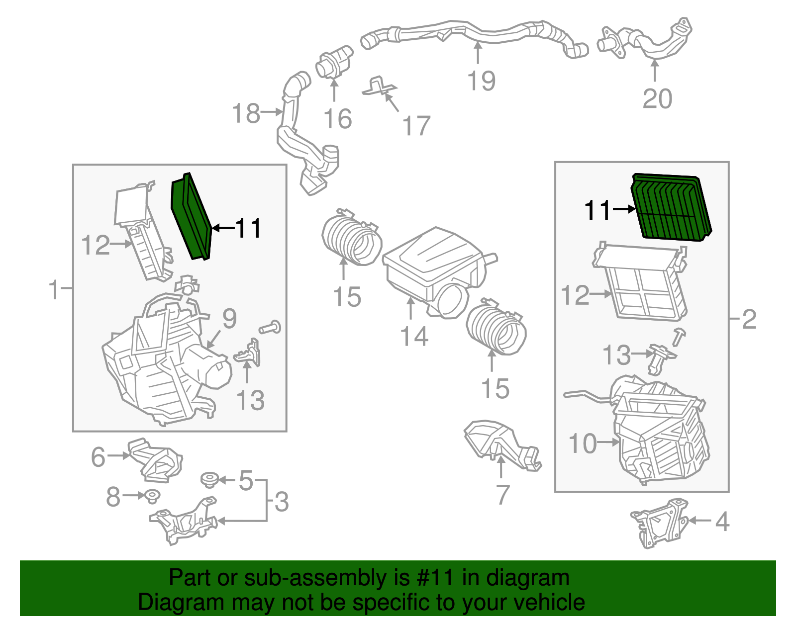 2018-2025 Lexus Air Filter 17801-38060 | OEM Parts Online