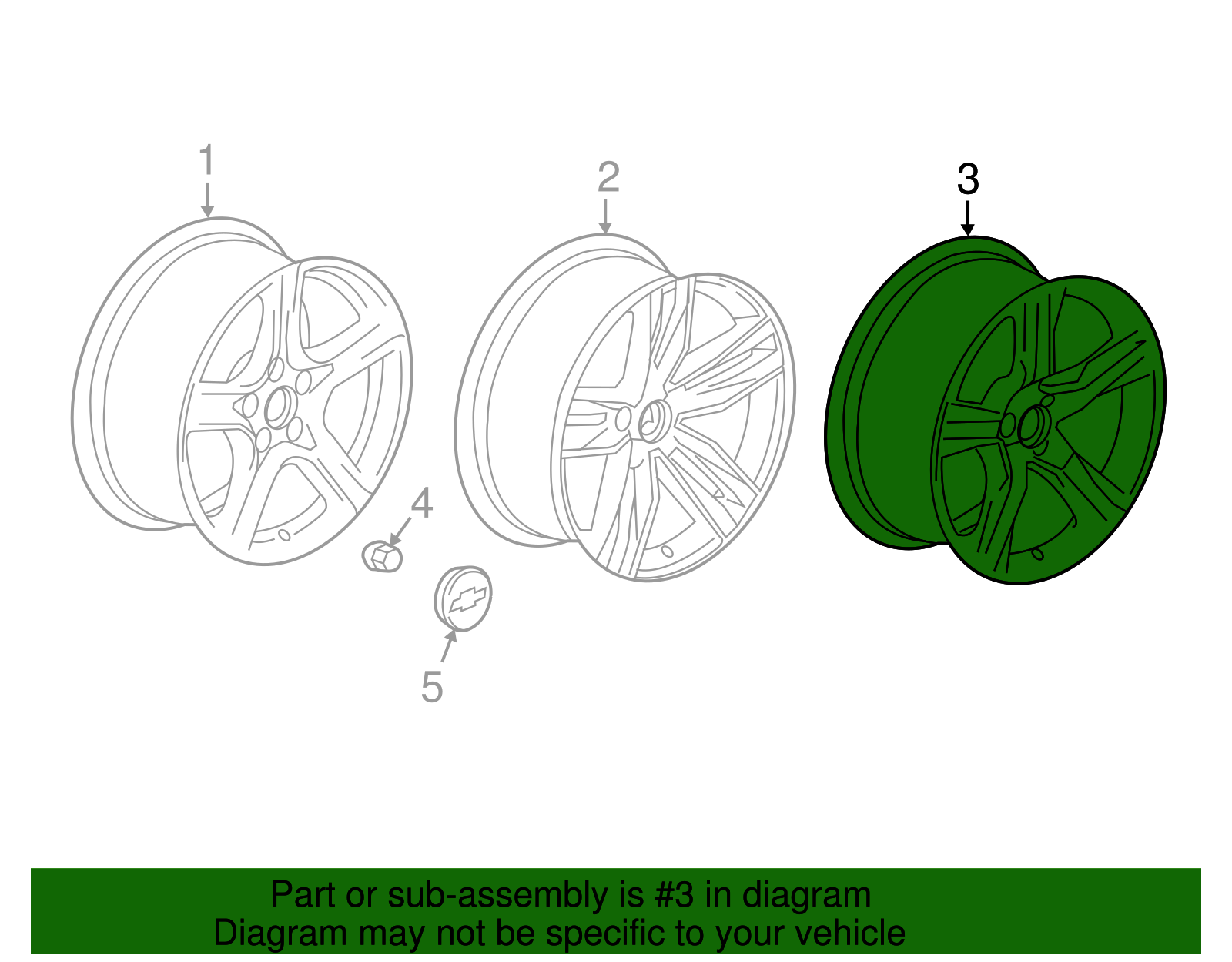 2020-2024 Chevrolet Camaro 20 Wheel, Rear (Ss) 84015313 | Capital Chevy ...
