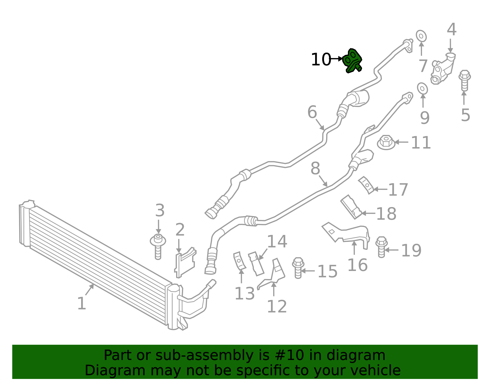 17-22-7-576-021 - Outlet Tube Bracket - 2019-2021 BMW | BMWPartsHub